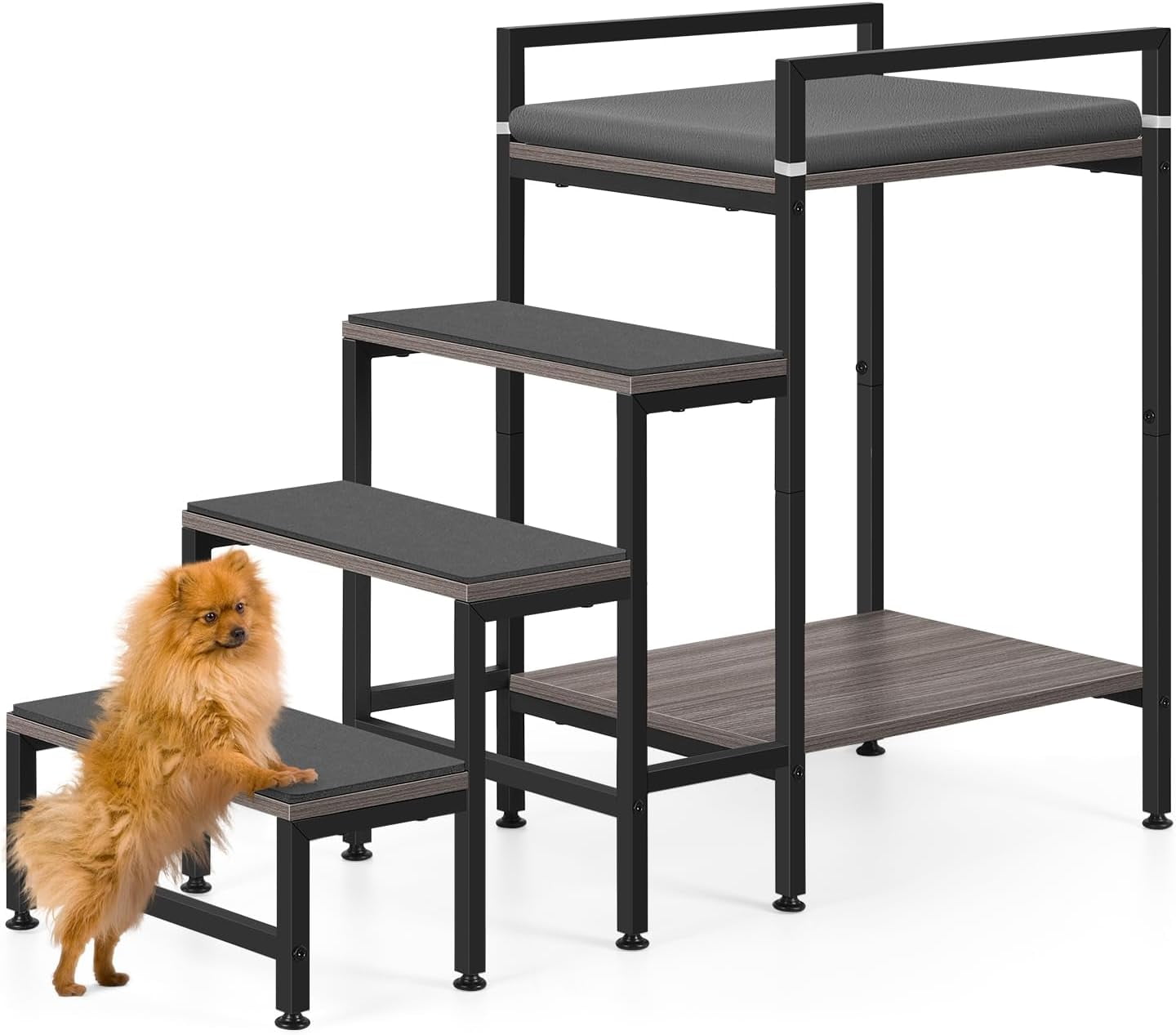 Dog Window Perch Dog Steps for High Beds and Couch, 22''H Non-Slip Dog ...