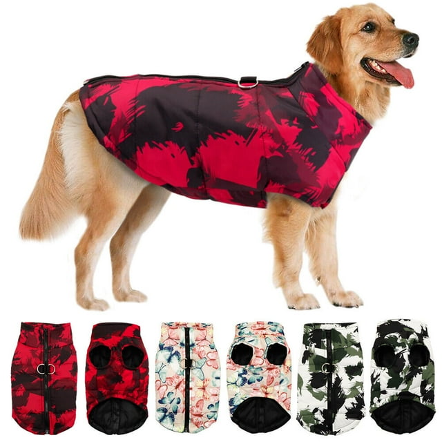Dog Winter Coat Waterproof Pitbull Clothes for Small Medium Large Dogs ...