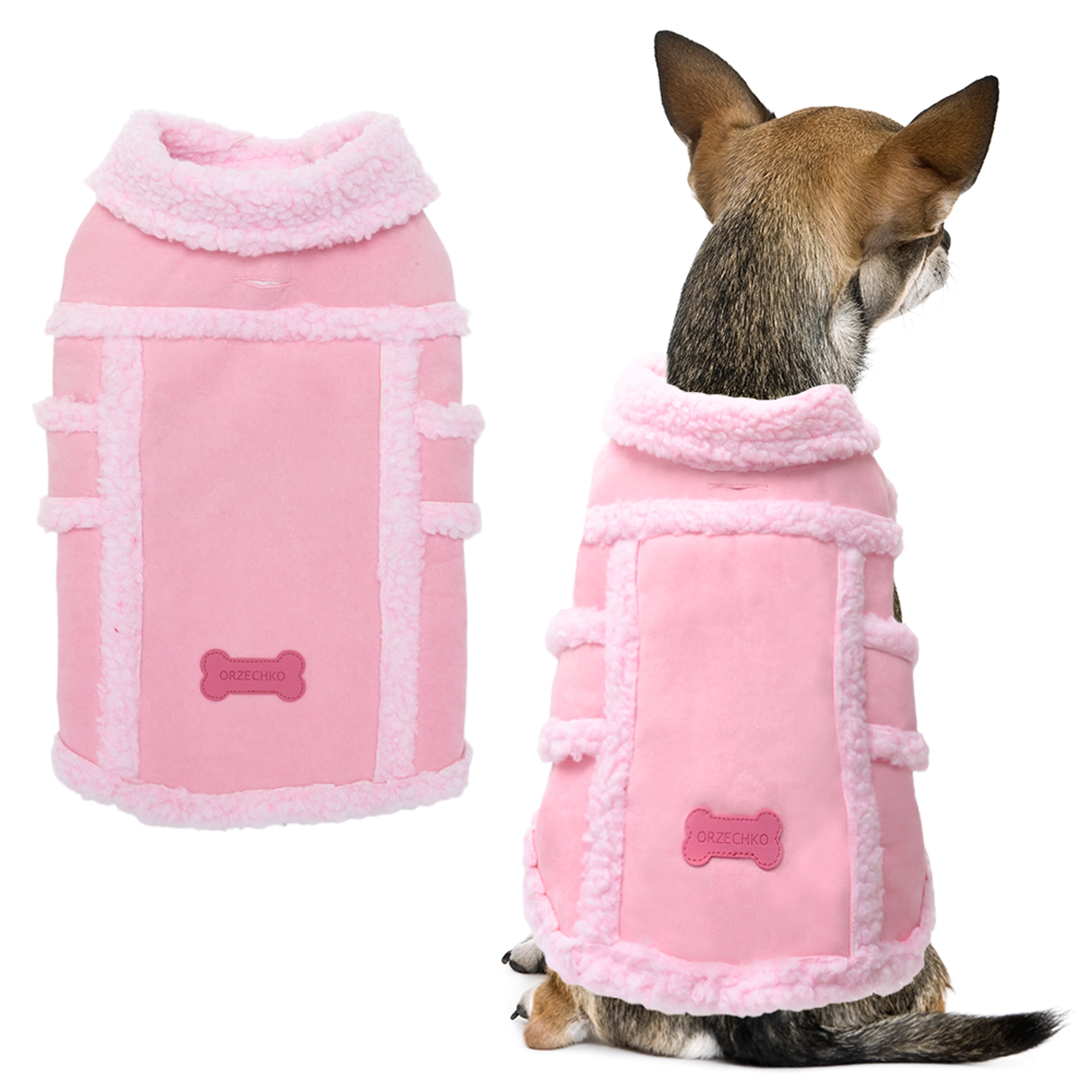 Dog Winter Coat - Windproof Fleece Warm Thick Dog Jacket for Snow Rainy ...