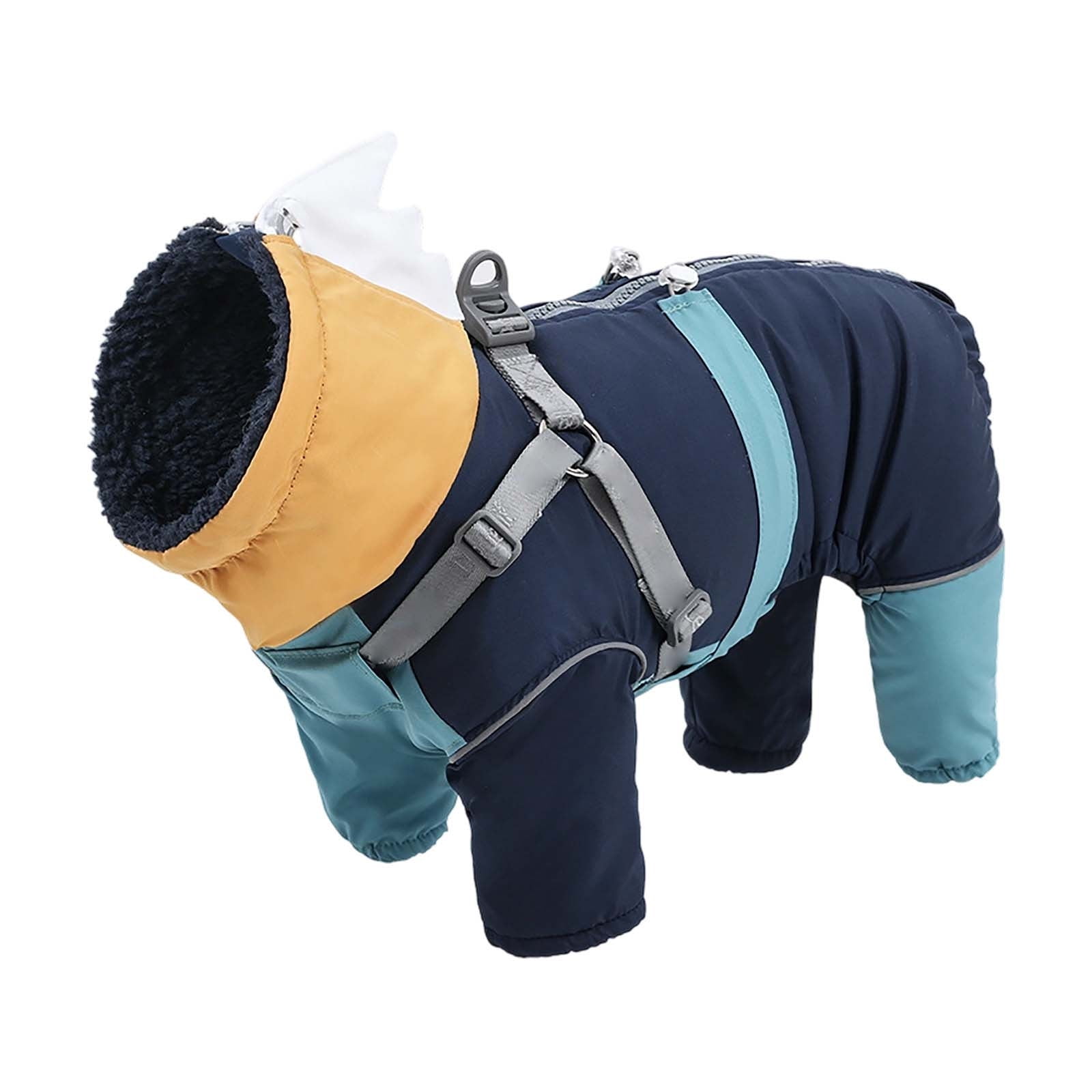 Dog Winter Coat with Reflective Jacket 4 Legs, Cold Weather Costume for ...