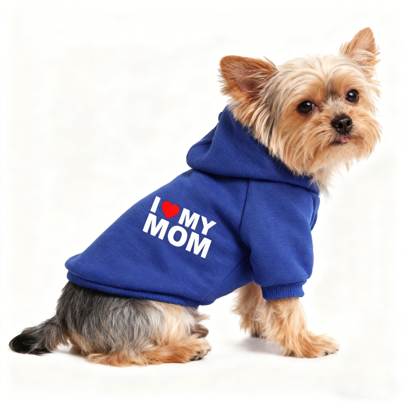 Dog Winter Hoodie Sweatshirt - Soft Polyester Pet Clothing for Small ...