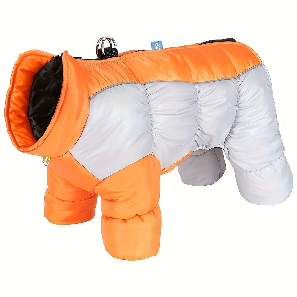 Dog Winter Jacket - Windproof High Neck Pet Coat with Zipper Closure ...