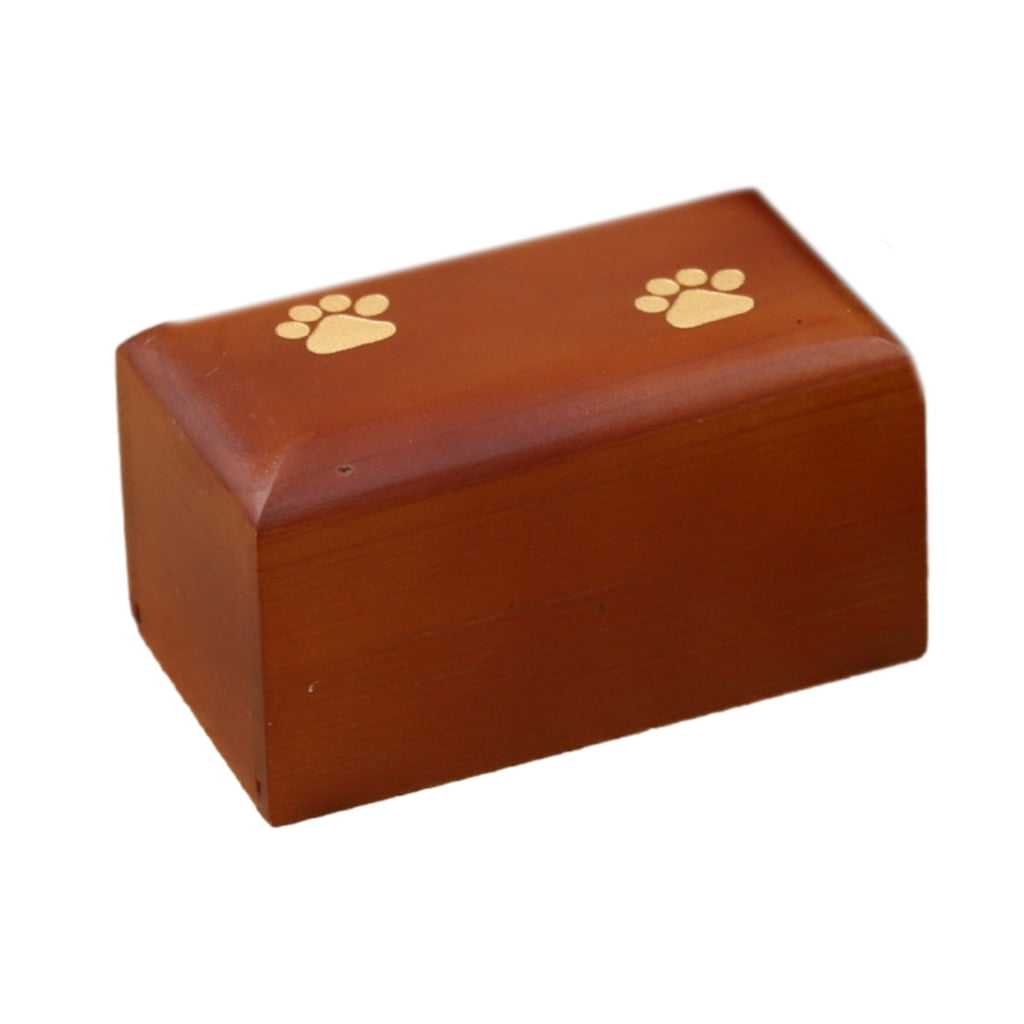 Dog Wood Urn Cremation Urn Memorial Gifts Memorial Paw Print ...