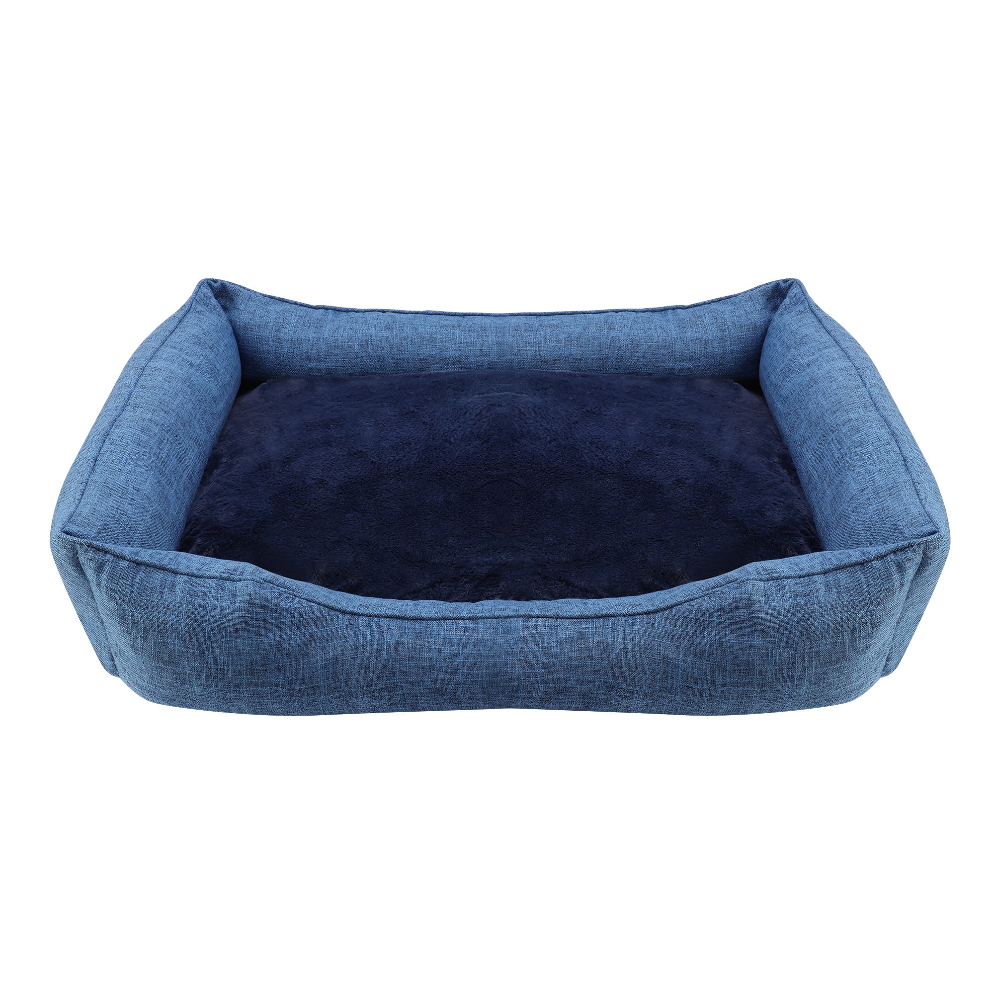 Dog and Cat Bed, Rectangle Washable Cuddler Bed, Anti-Anxiety & Calming ...