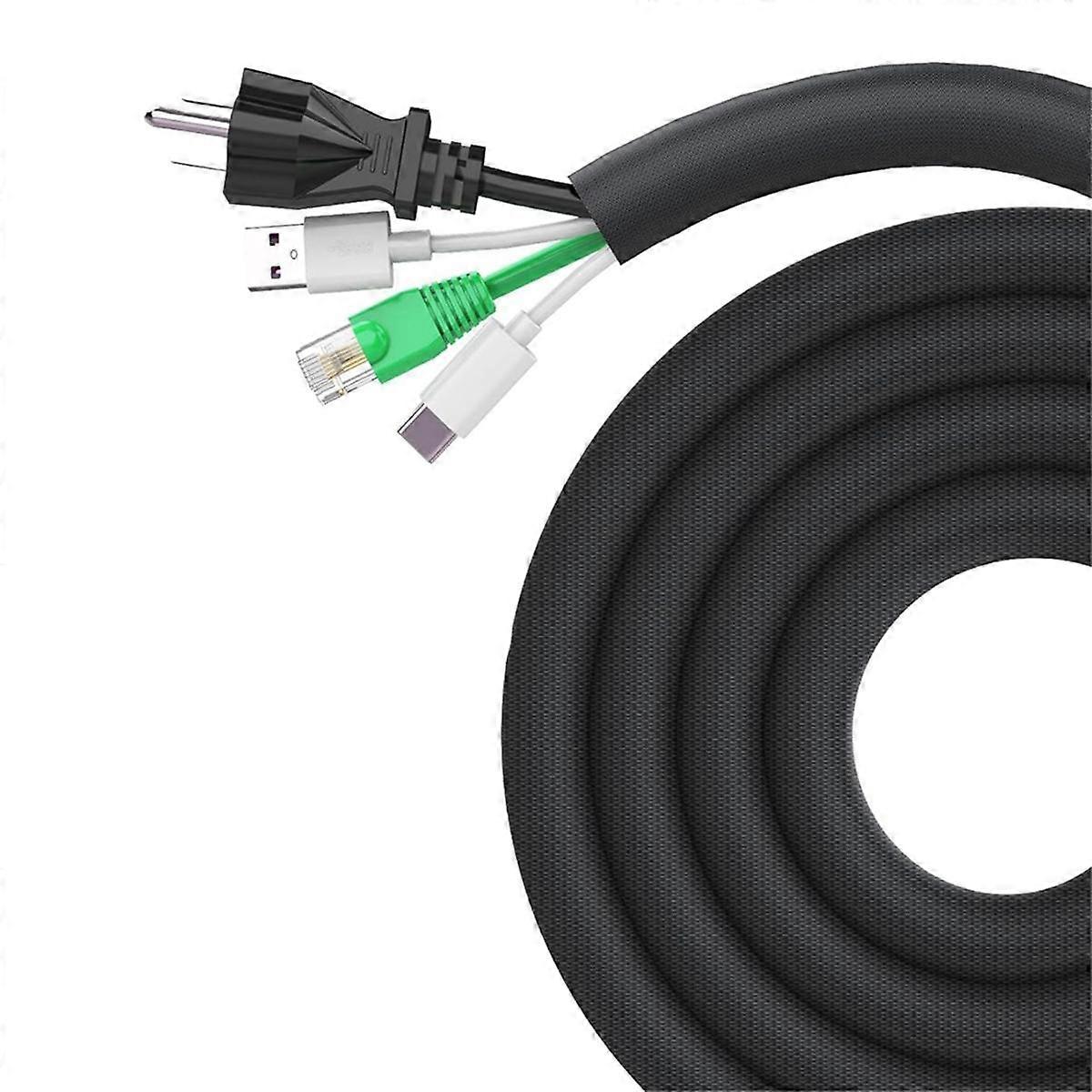 Dog and Cat Cord Protector 10ft ,Cable Sleeve for Easy Cord Management ...