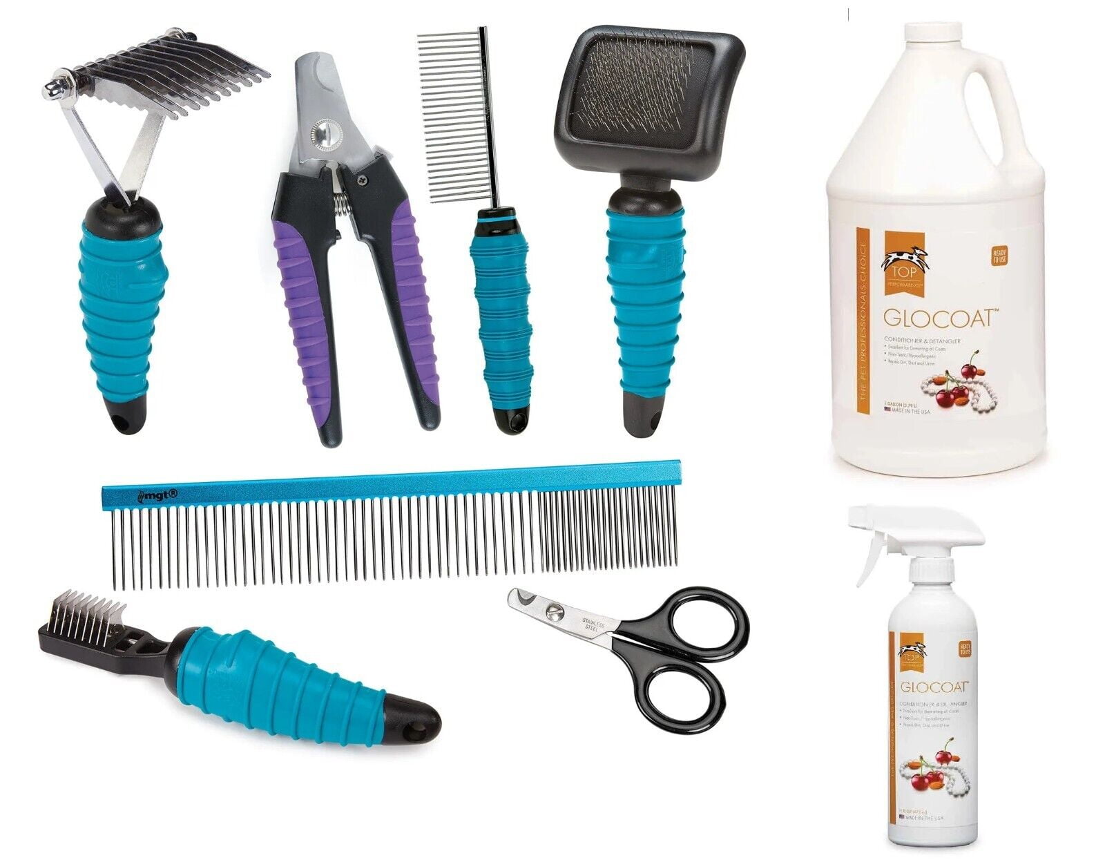 Dog and Cat Dematting Tools Ergonomic Coat Tangle Removing Comfort Grip ...