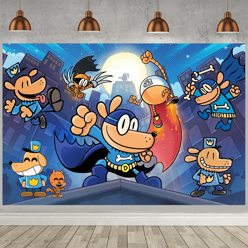 Dog and Man Backdrop Party Supplies Backdrop Banner for dogma Happy ...