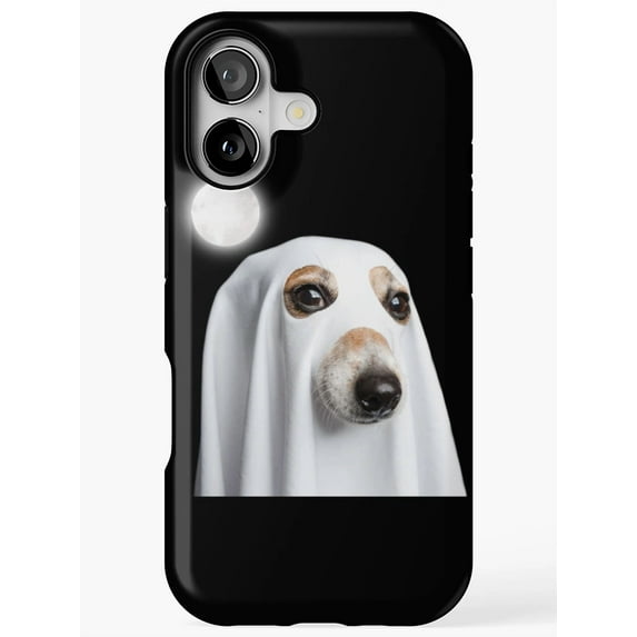 Dog in Phantom Costume Halloween Moon Design for 16/15/14/13/12/11 Pro ...