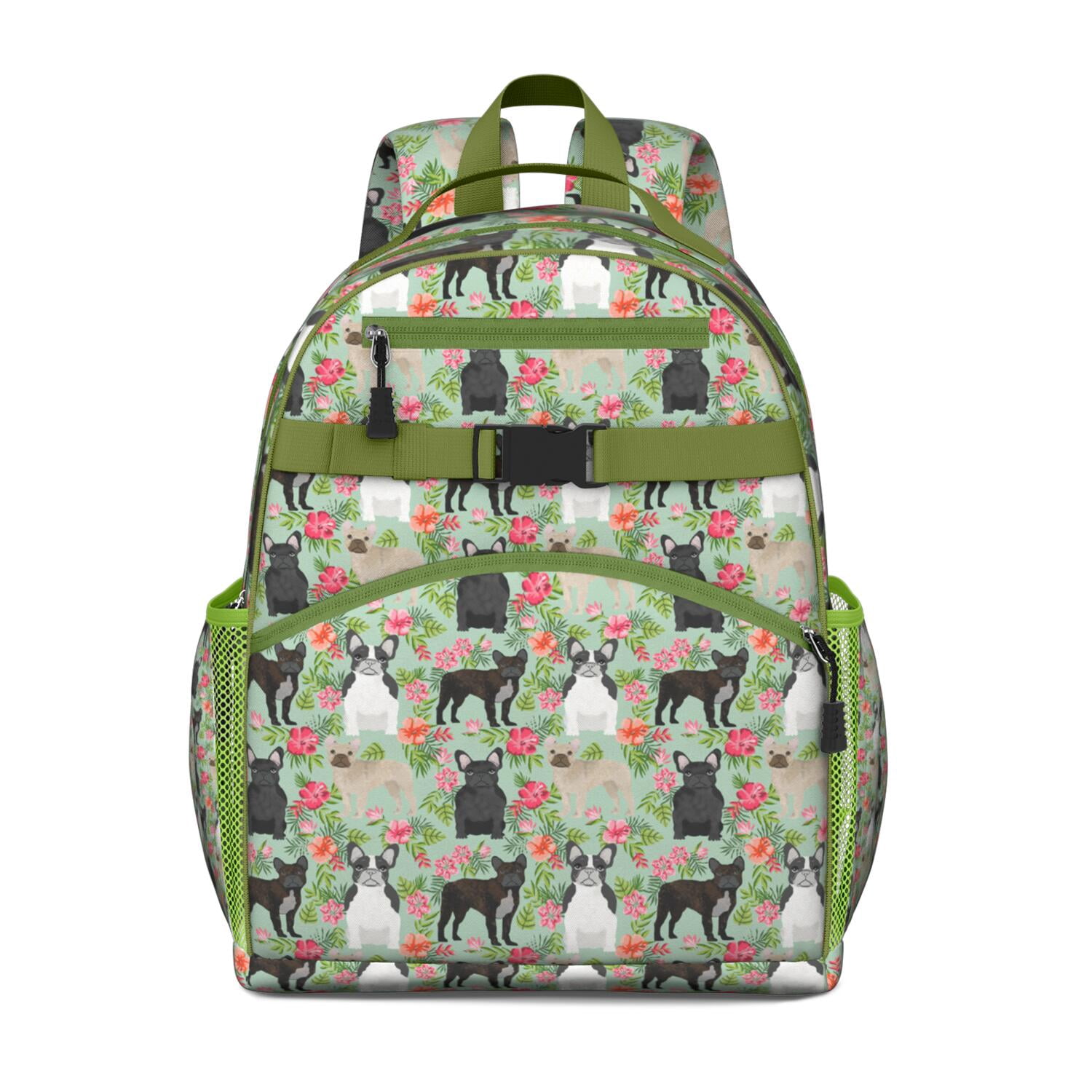Dog lover gift backpack, cute dog backpack with bone accents ...