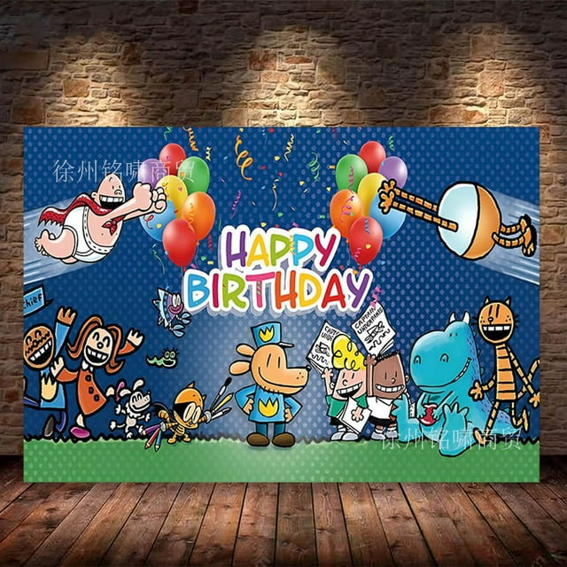 Dog man Theme Party Supplies Backdrop Dog man Birthday Party ...