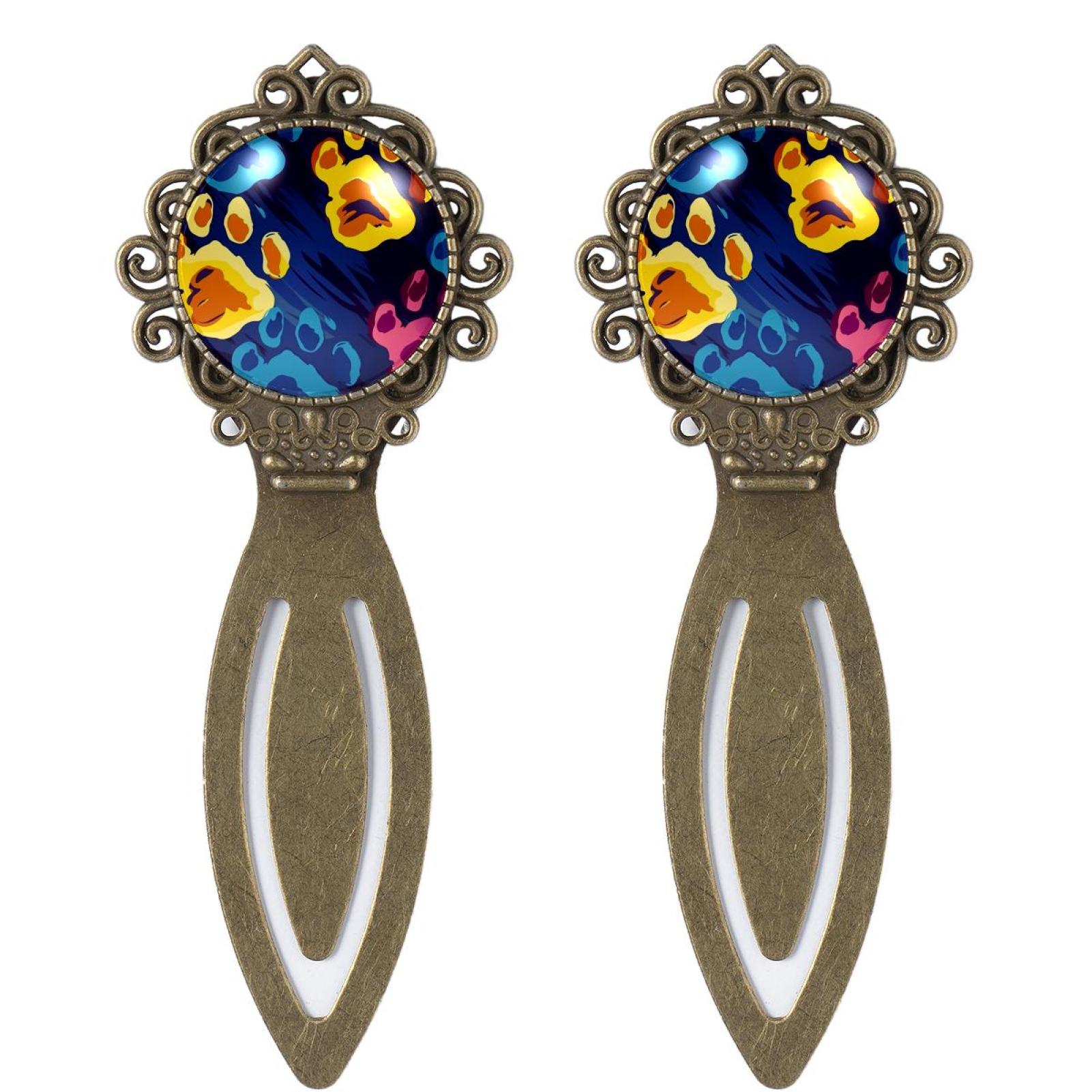 Dog paw prints Elegant Stainless Steel Vintage Copper- Set of 2 ...