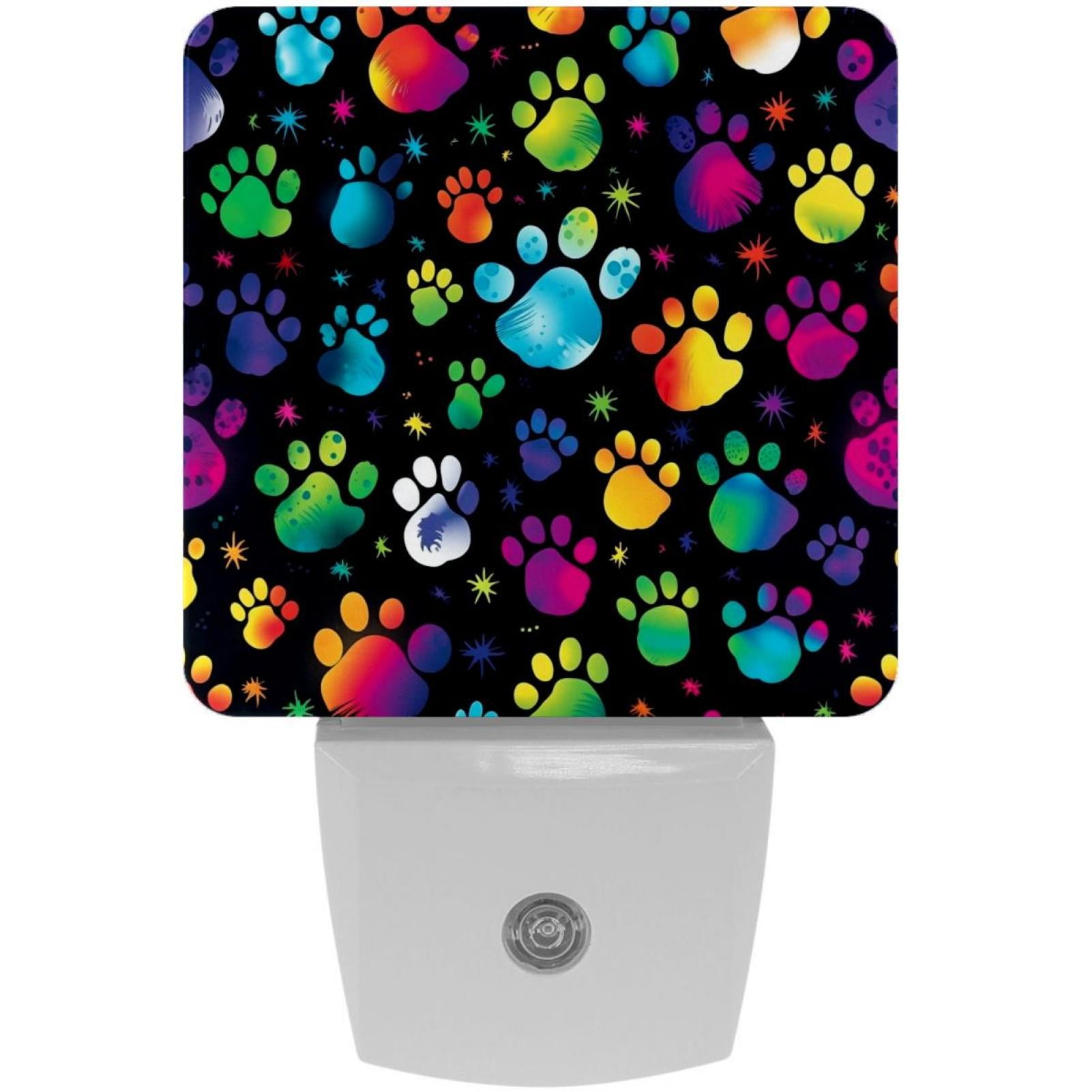 Dog paw prints LED Square Night Light - Energy Efficient and Stylish ...