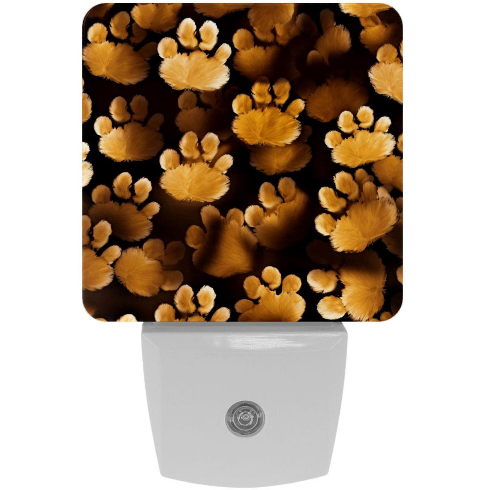 Dog paw prints LED Square Night Light for Bedroom and Bathroom - Energy ...