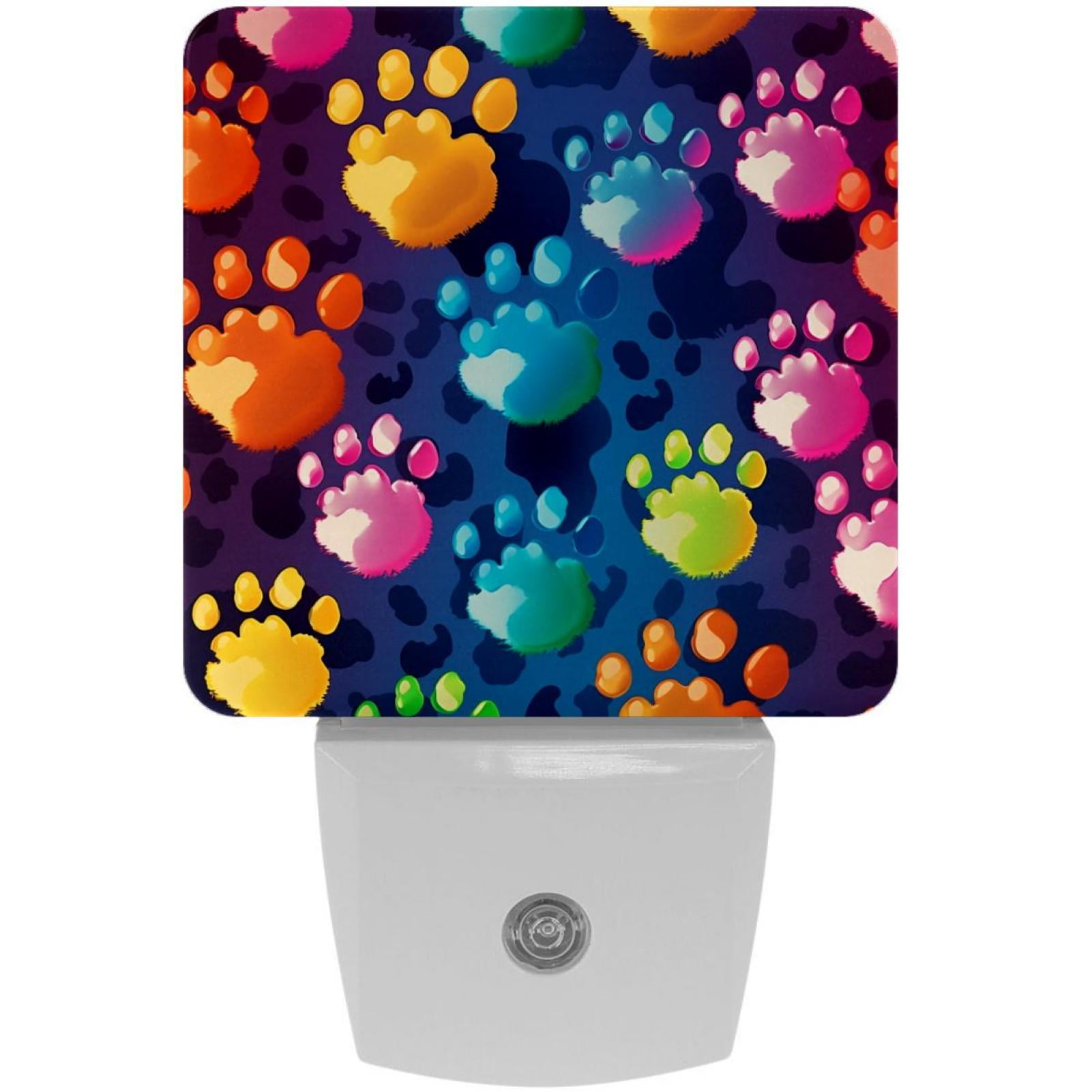 Dog paw prints LED Square Night Lights - Energy Efficient & Elegant ...