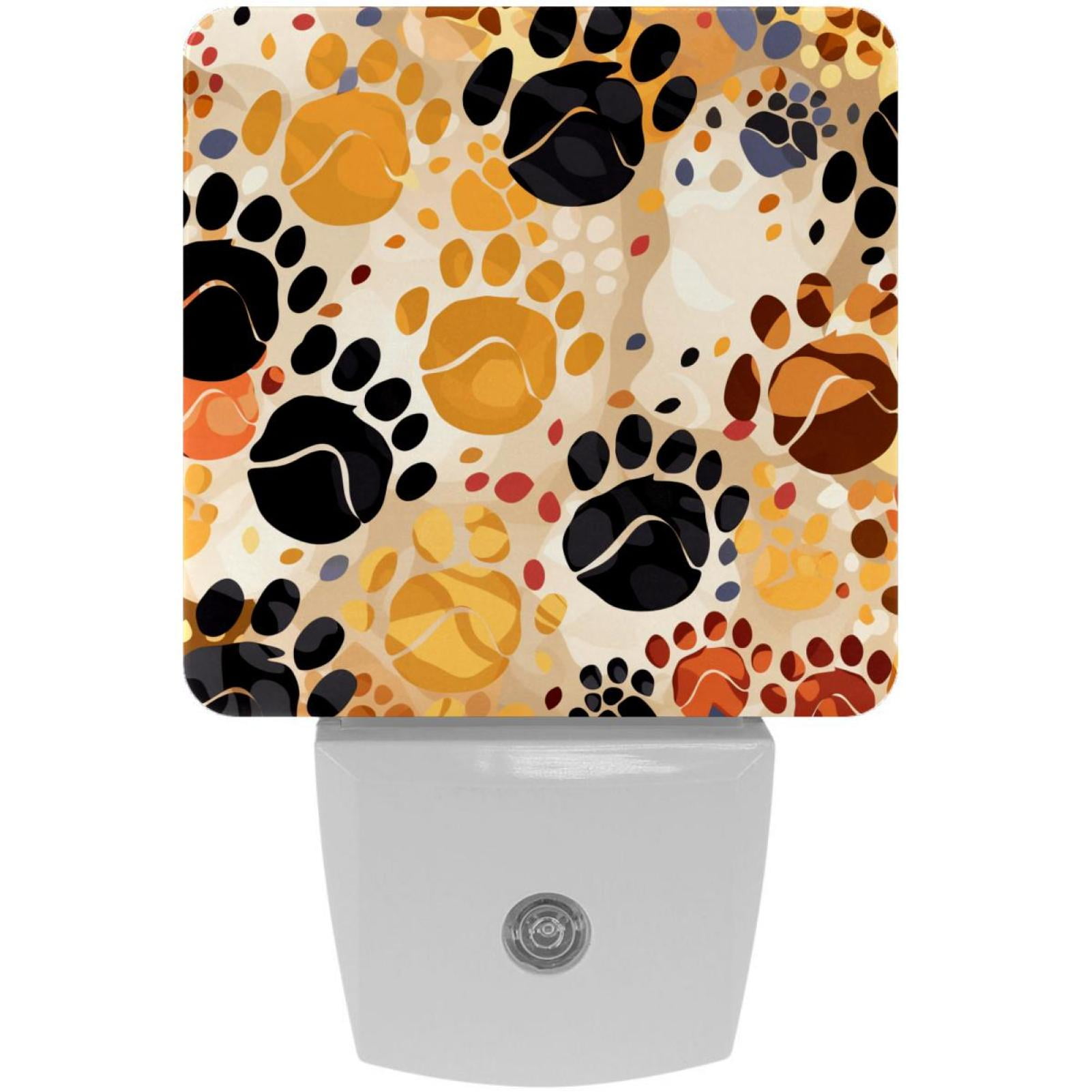 Dog paw prints LED Square Night Lights - Energy Efficient and Stylish ...