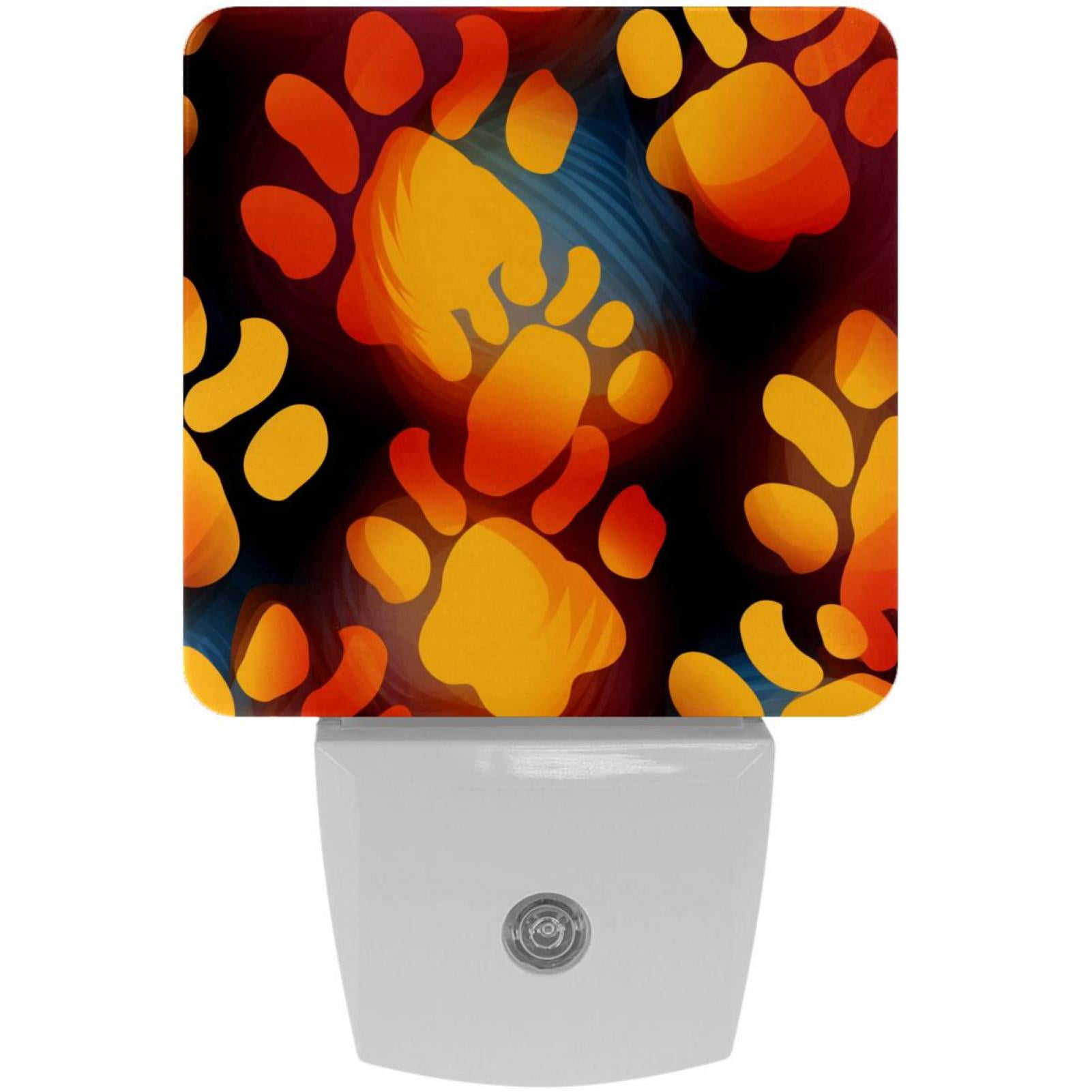 Dog paw prints LED Square Night Lights - Illuminating Your Space with ...