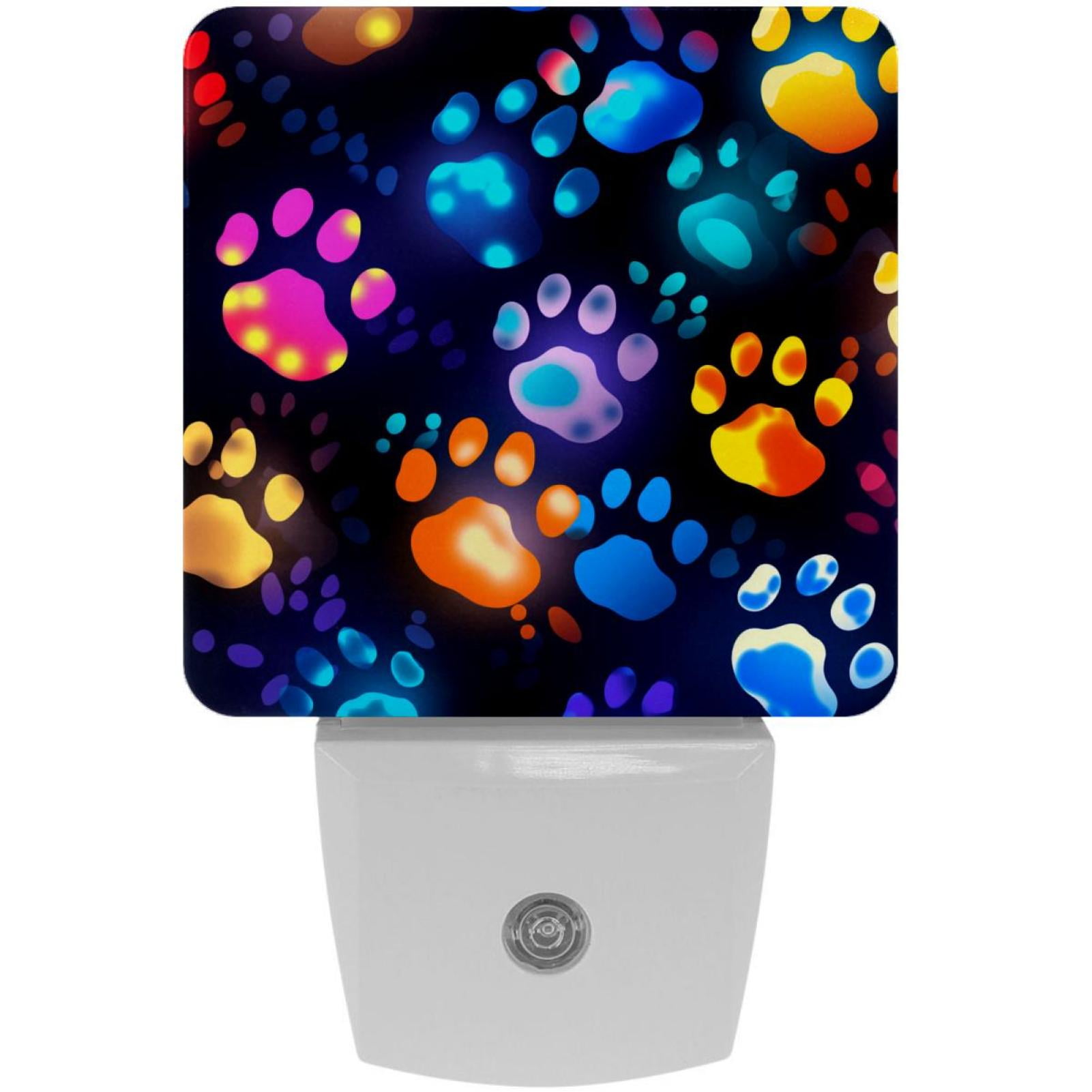 Dog paw prints LED Square Night Lights: Innovative Illumination for a ...