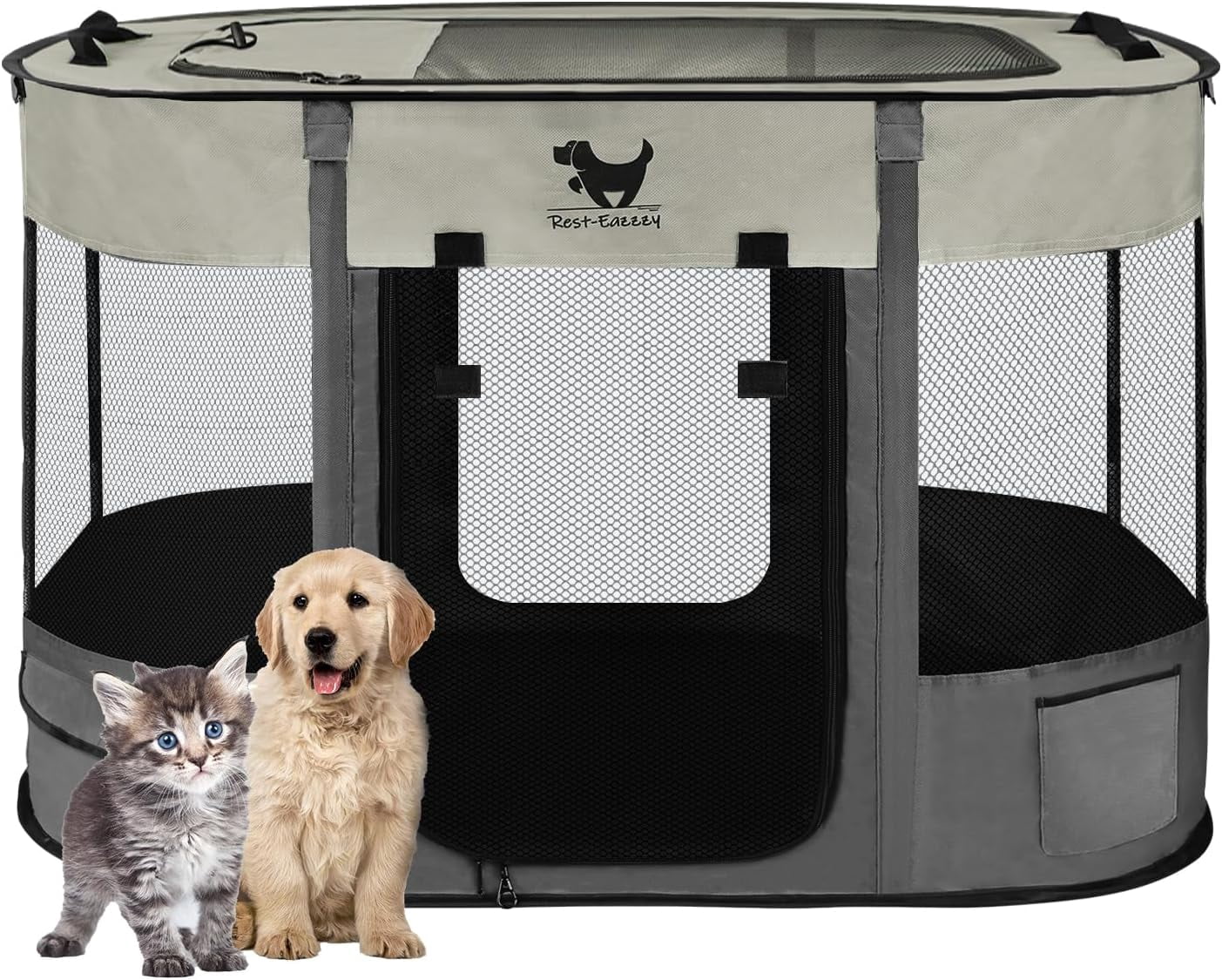 Dog playpen,Portable Foldable Dog Playpen Outdoor Tent Crate Cage with ...