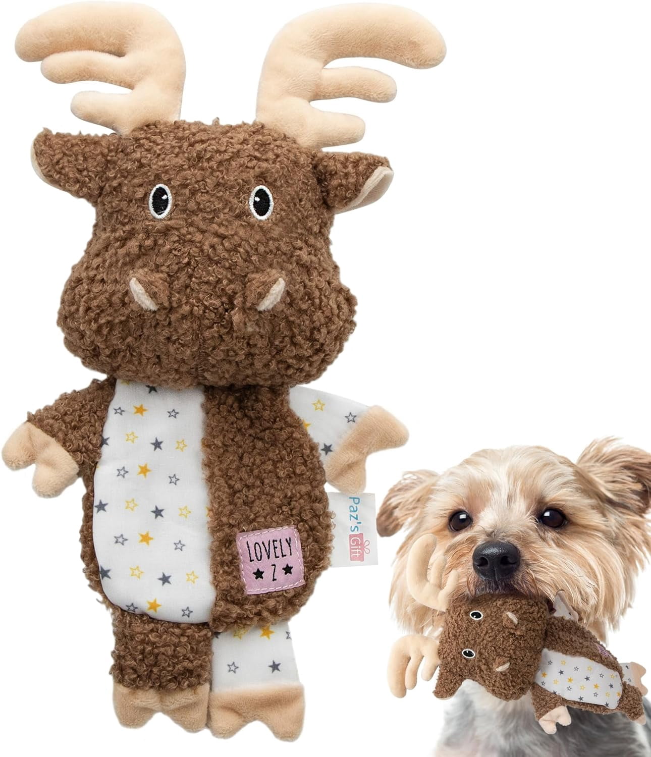 Dog toy cute plush dog toy indoor puppy toy with crinkly paper ...
