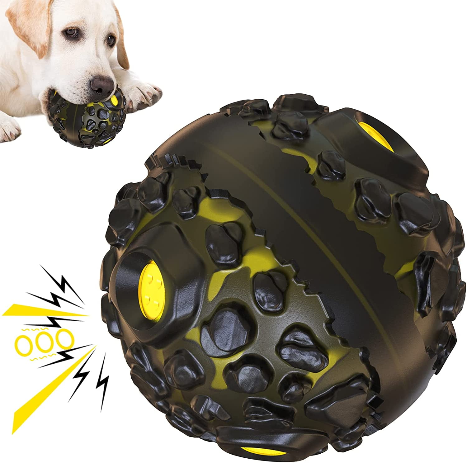 Dog toys, indestructible chopping dog toys, natural rubber teeth ...