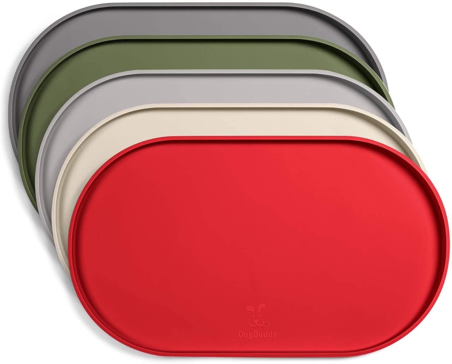 DogBuddy Dog Food Mat - Waterproof Dog Bowl Mat, Silicone Dog Mat for ...