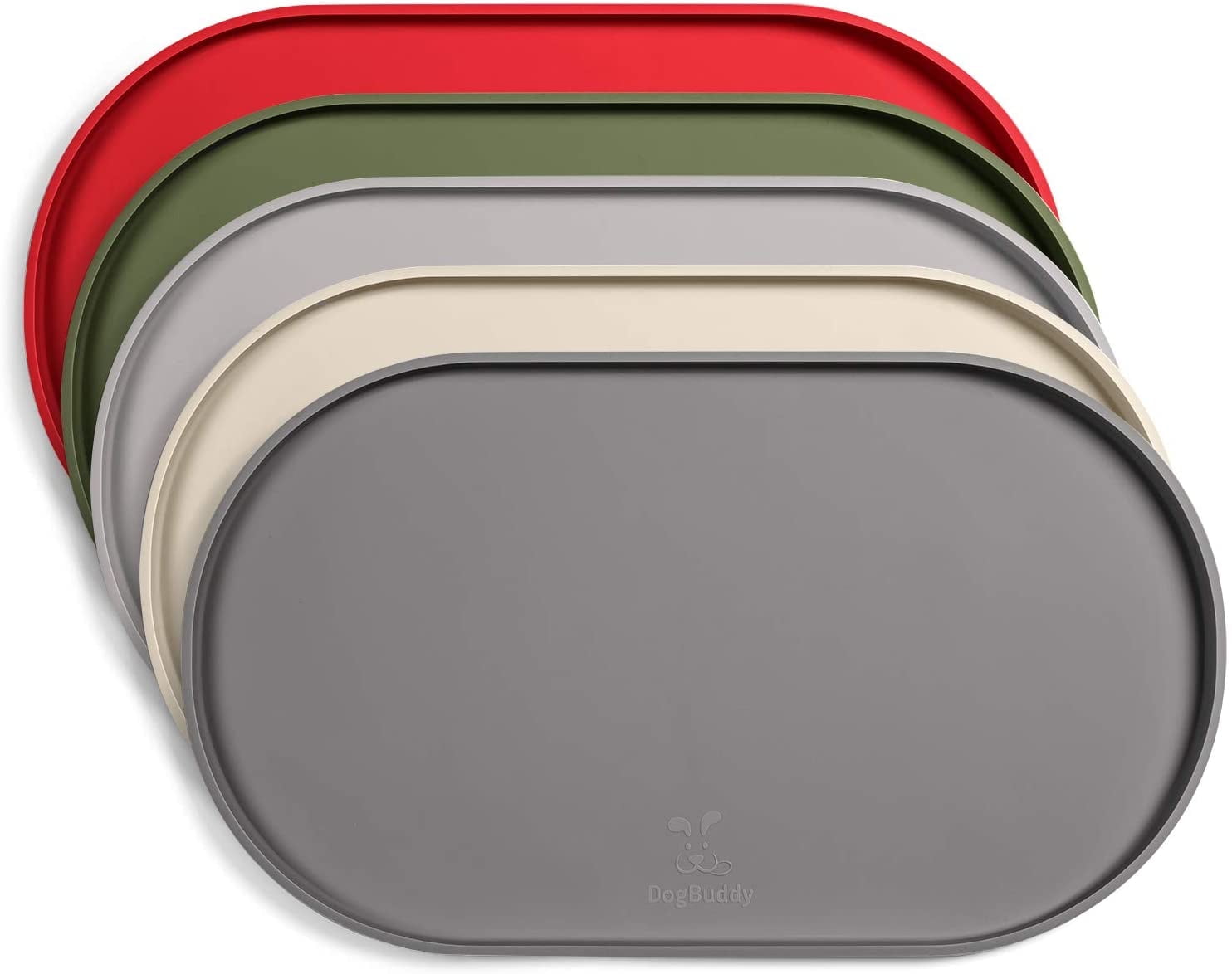 DogBuddy Dog Food Mat - Waterproof Dog Bowl Mat, Silicone Dog Mat for ...