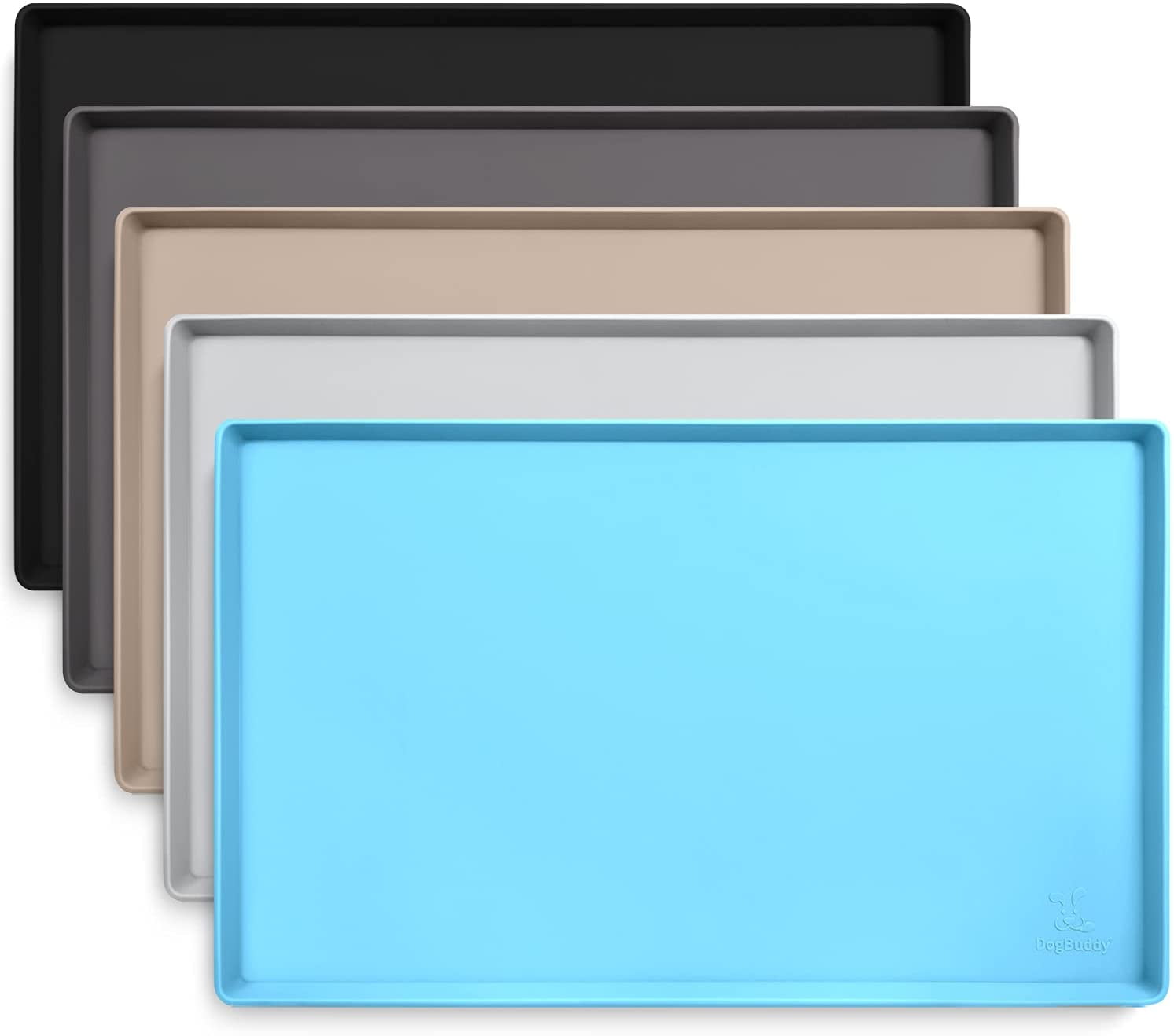 DogBuddy Dog Food Mat - Waterproof Dog Mat for Food and Water, Dog Bowl ...