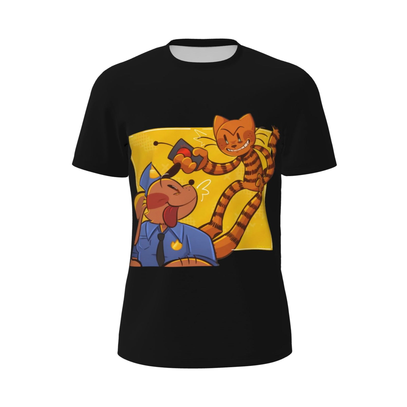 DogMan Men's Cotton T-Shirt Short Sleeve Crew Neck Tee Shirts Casual ...