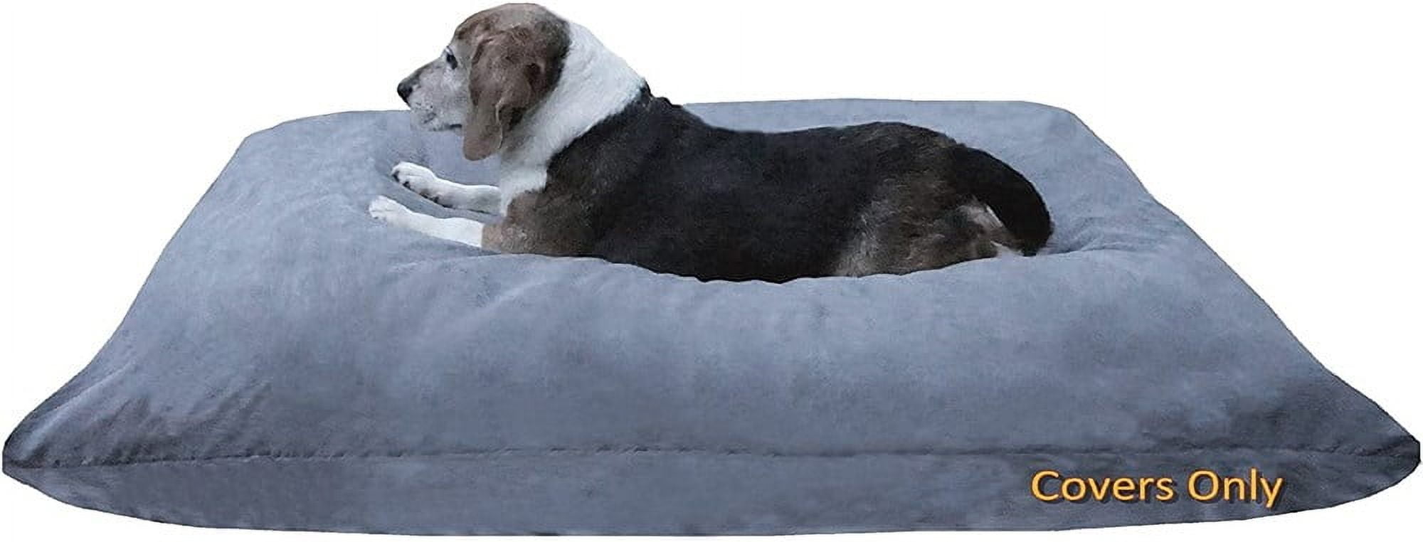 Dogbed4less 2 Pack DIY Covers: Pet Pillow Bed Zipper Duvet + Waterproof ...