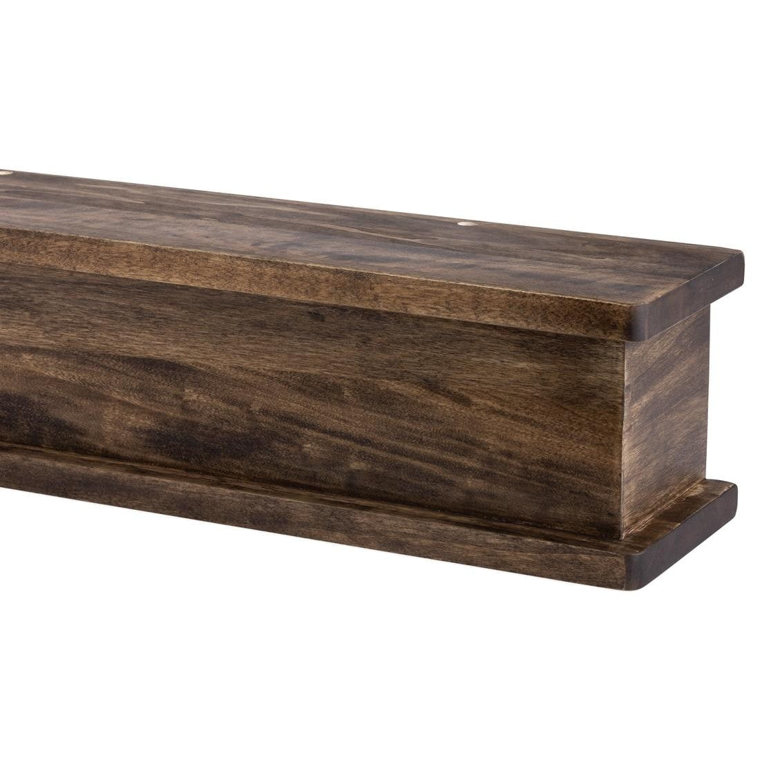 Dogberry Collections Cottage Mantel 60" - Dark Chocolate - Walmart.com