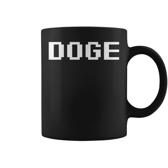 Doge DOGE Pixel Bitmap Font Coffee Mugs - Walmart.com