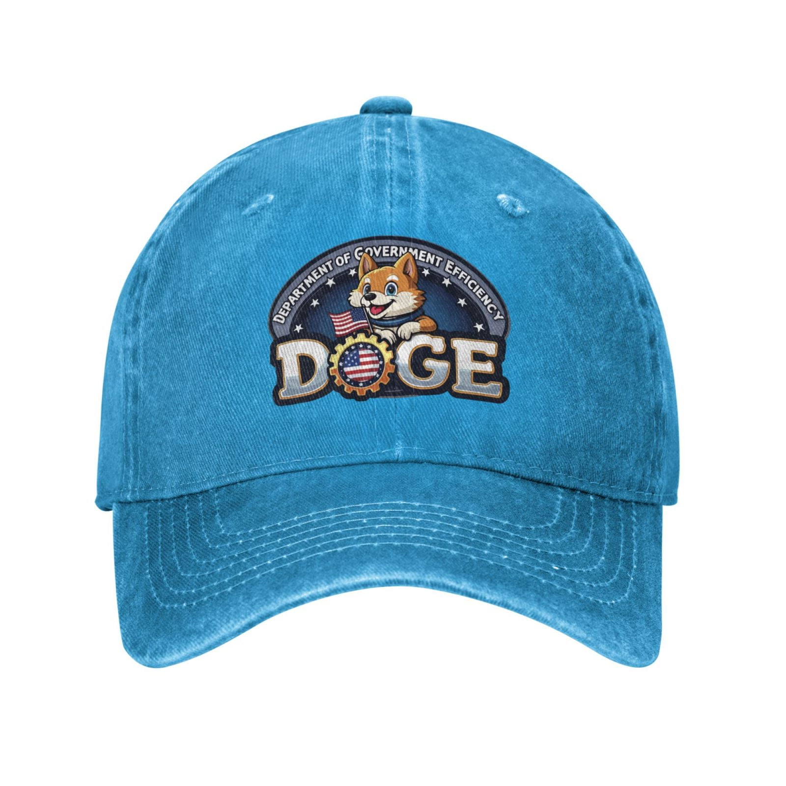 Doge Logo Cowboy Hat Baseball Hat Trucker Hat For Men Women Retro Denim ...