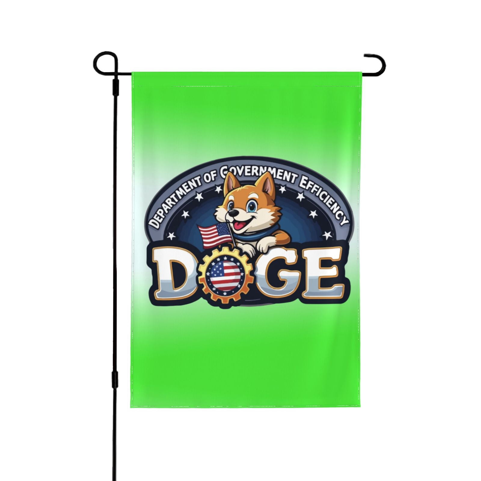 Doge Logo Garden Flag 12.5x 18 Inch Double Sided Outdoor Flag Indoor ...