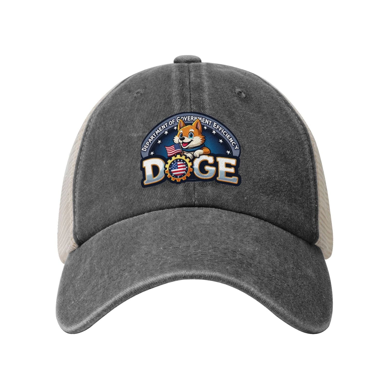 Doge Logo Unisex Cowboy Mesh Baseball Cap Adjustable Vintage Trucker ...