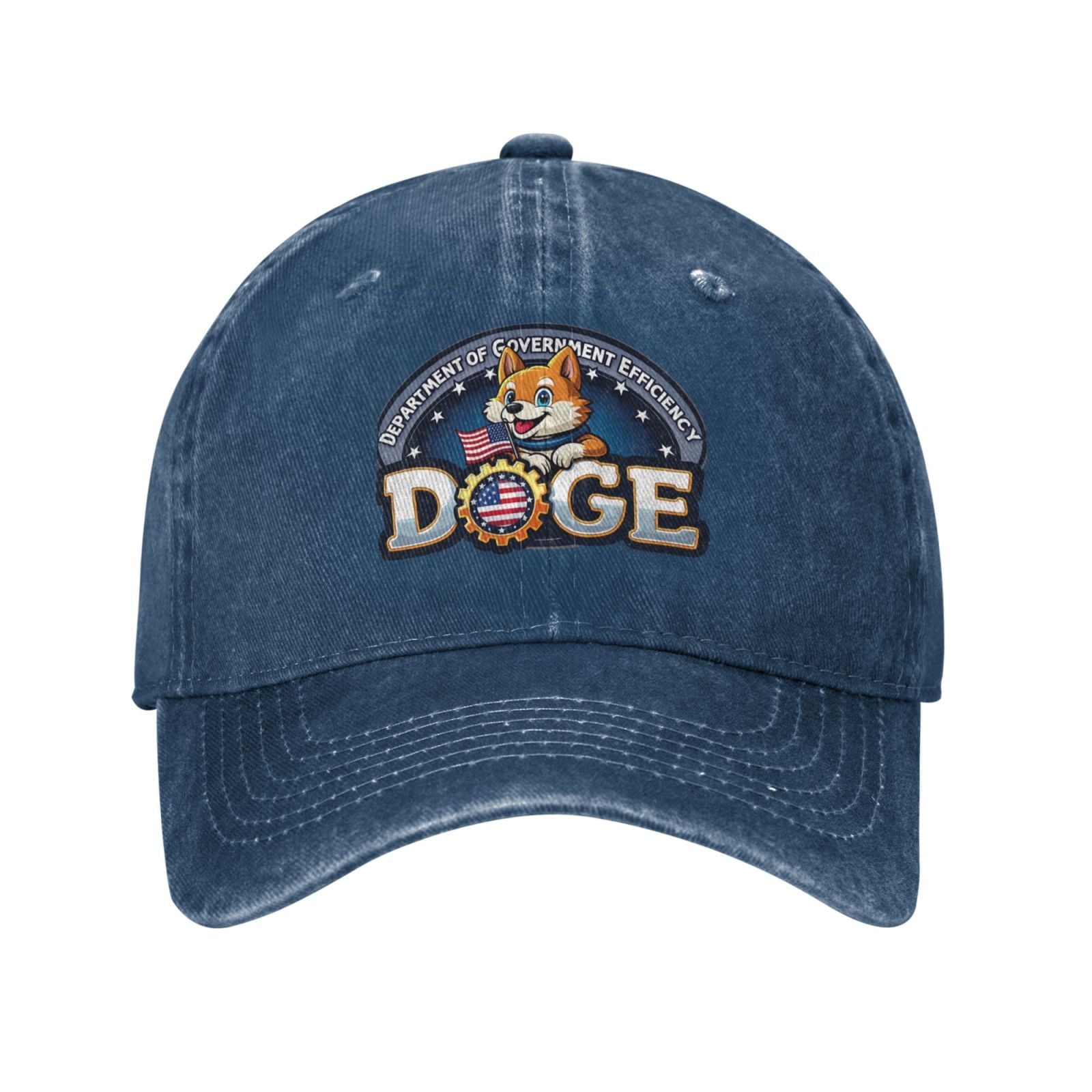 Doge Logo Unisex Denim Baseball Cap Adjustable Vintage Trucker Hat ...
