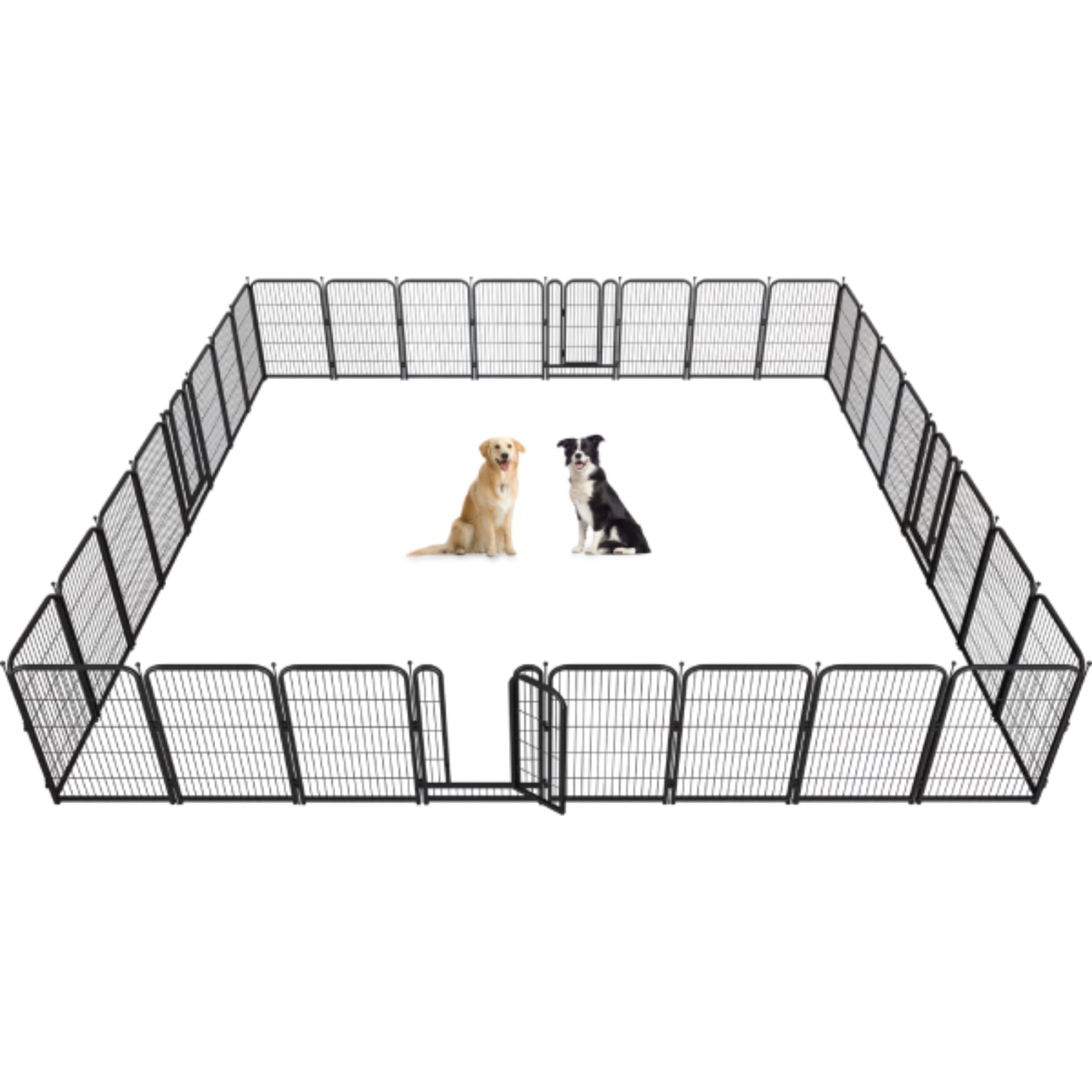 Dogelsy Large Dog Kennel 40" Height Portable Dog Enclosure for Yard ...