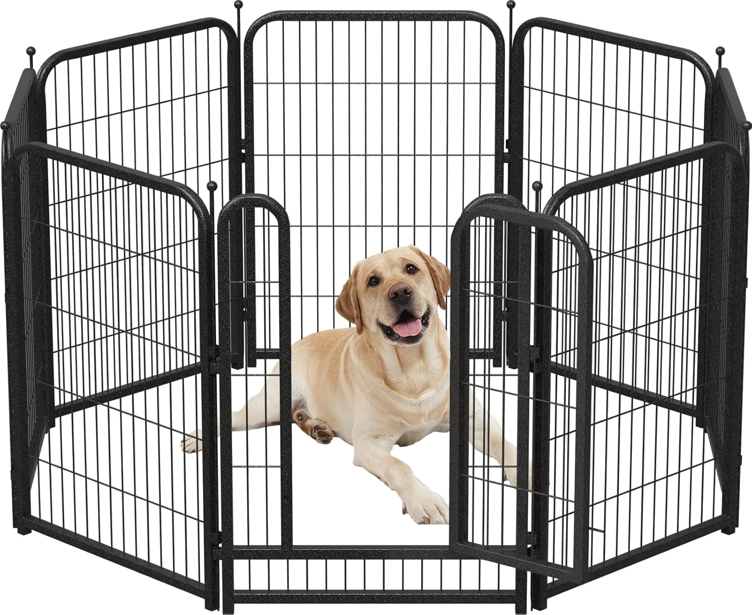 Dogelsy Large Dog Kennel 40" Height Portable Dog Enclosure for Yard ...