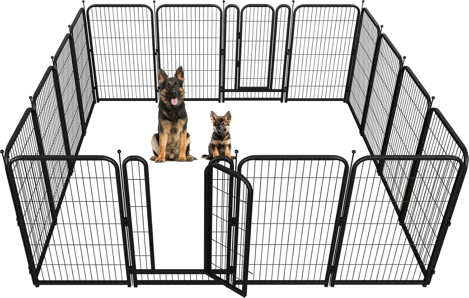 Dogelsy Large Dog Kennel 45" Height Portable Dog Enclosure for Yard ...