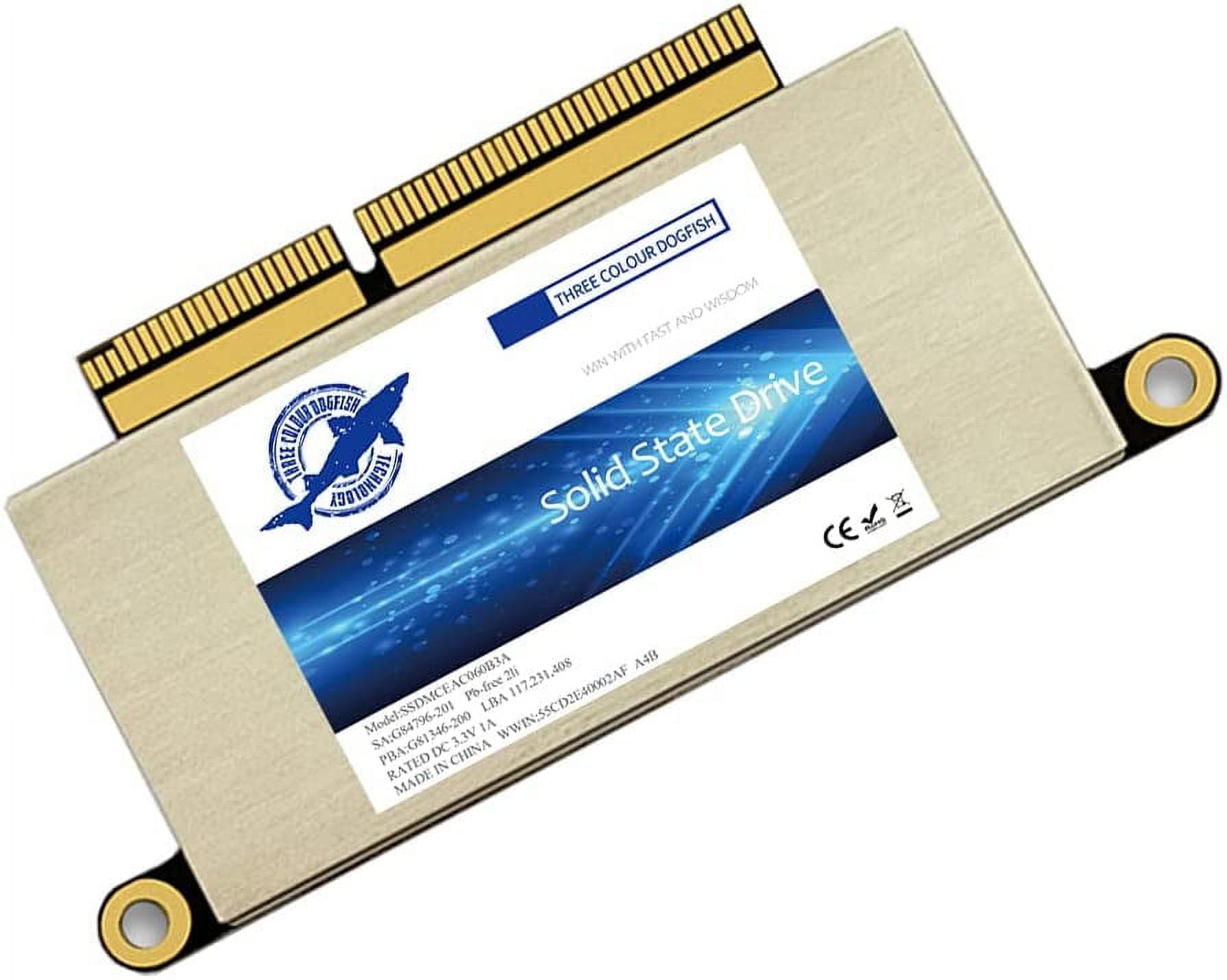 Dogfish 256GB SSD for MacBook PCIe Gen3x4 M.2 NVMe, Internal Solid ...