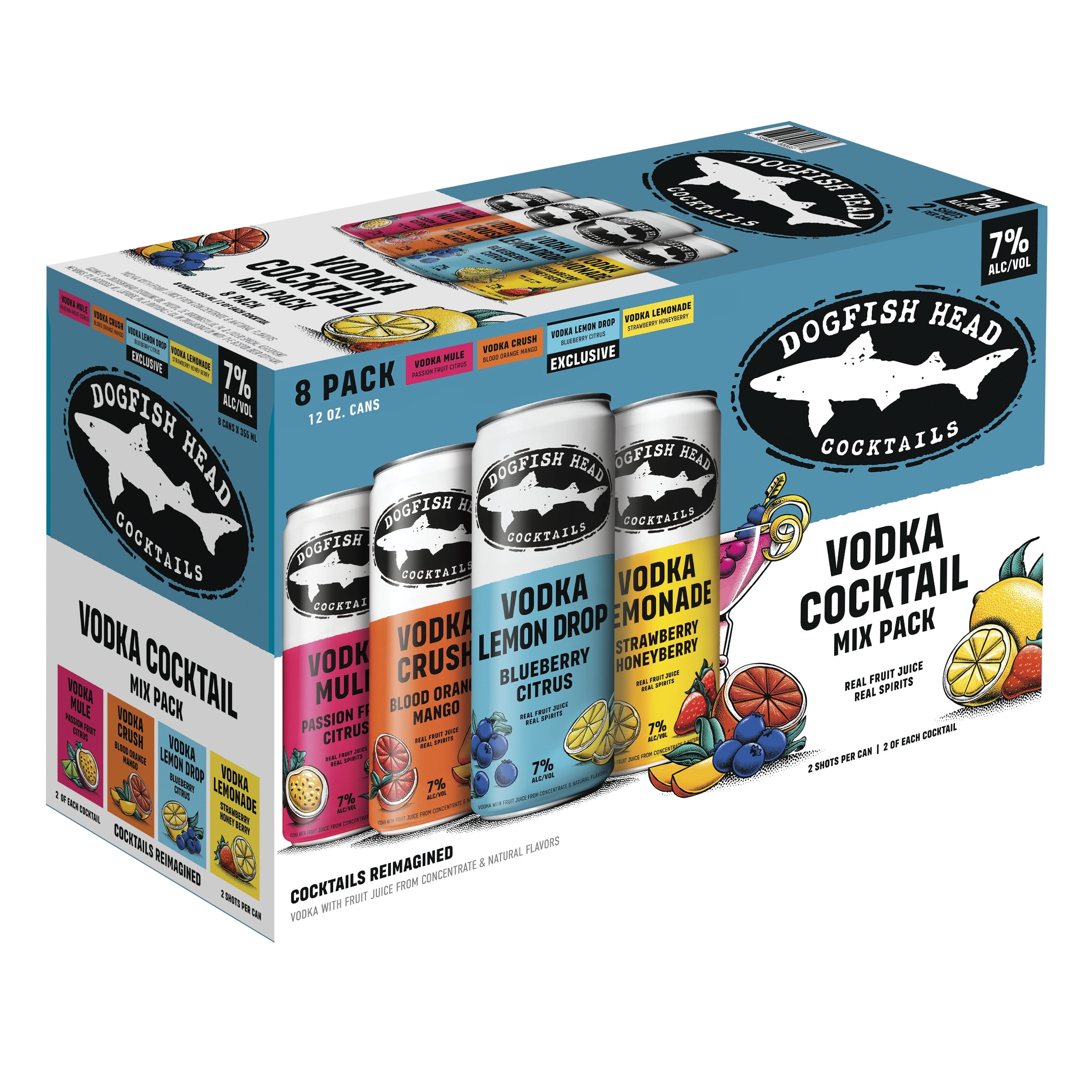 Dogfish Head Vodka Cocktail Mix Ready to Drink Cocktails 8 pack, 12 fl ...