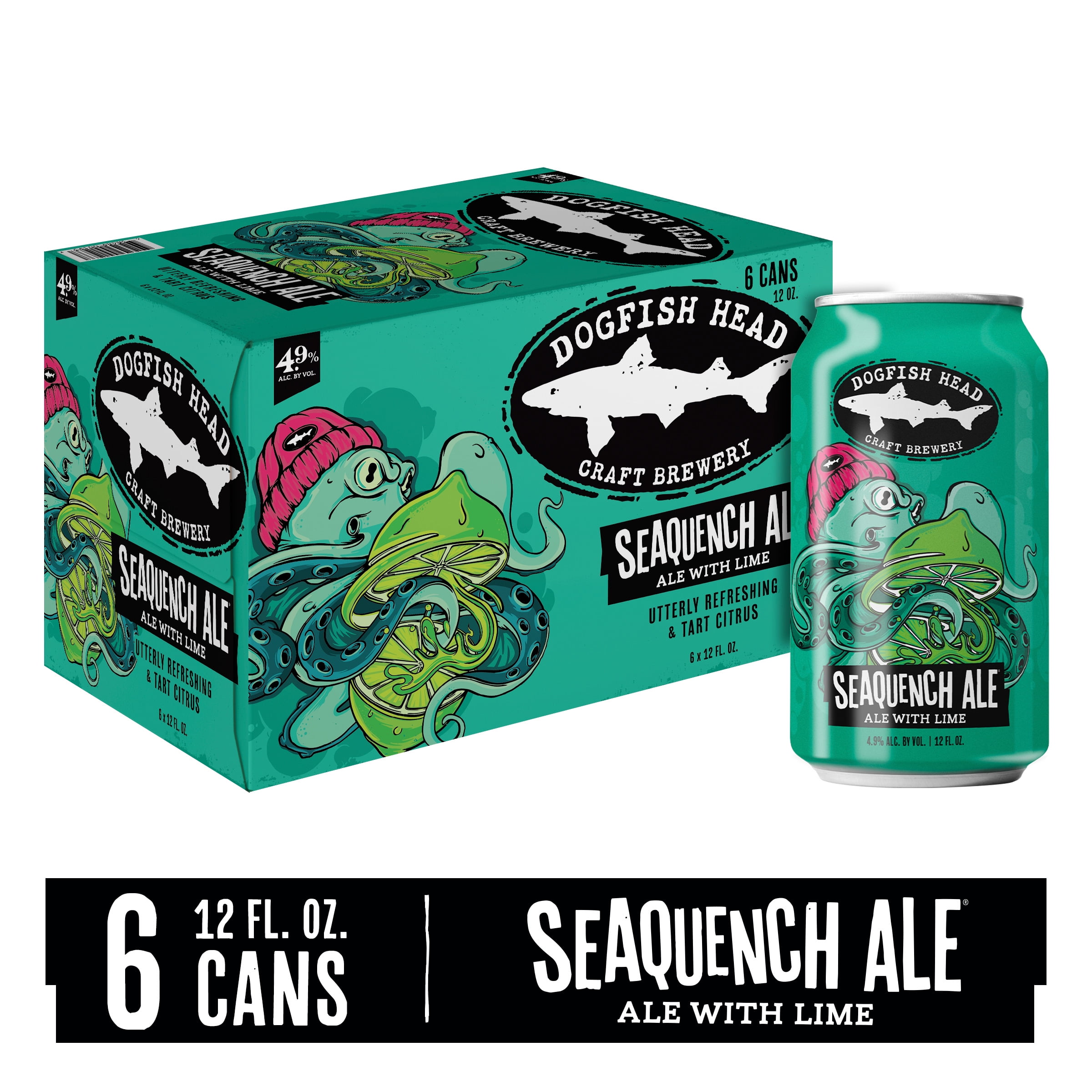Dogfish Head SeaQuench Ale Session Sour Craft Beer 6 Pack 12 fl oz ...