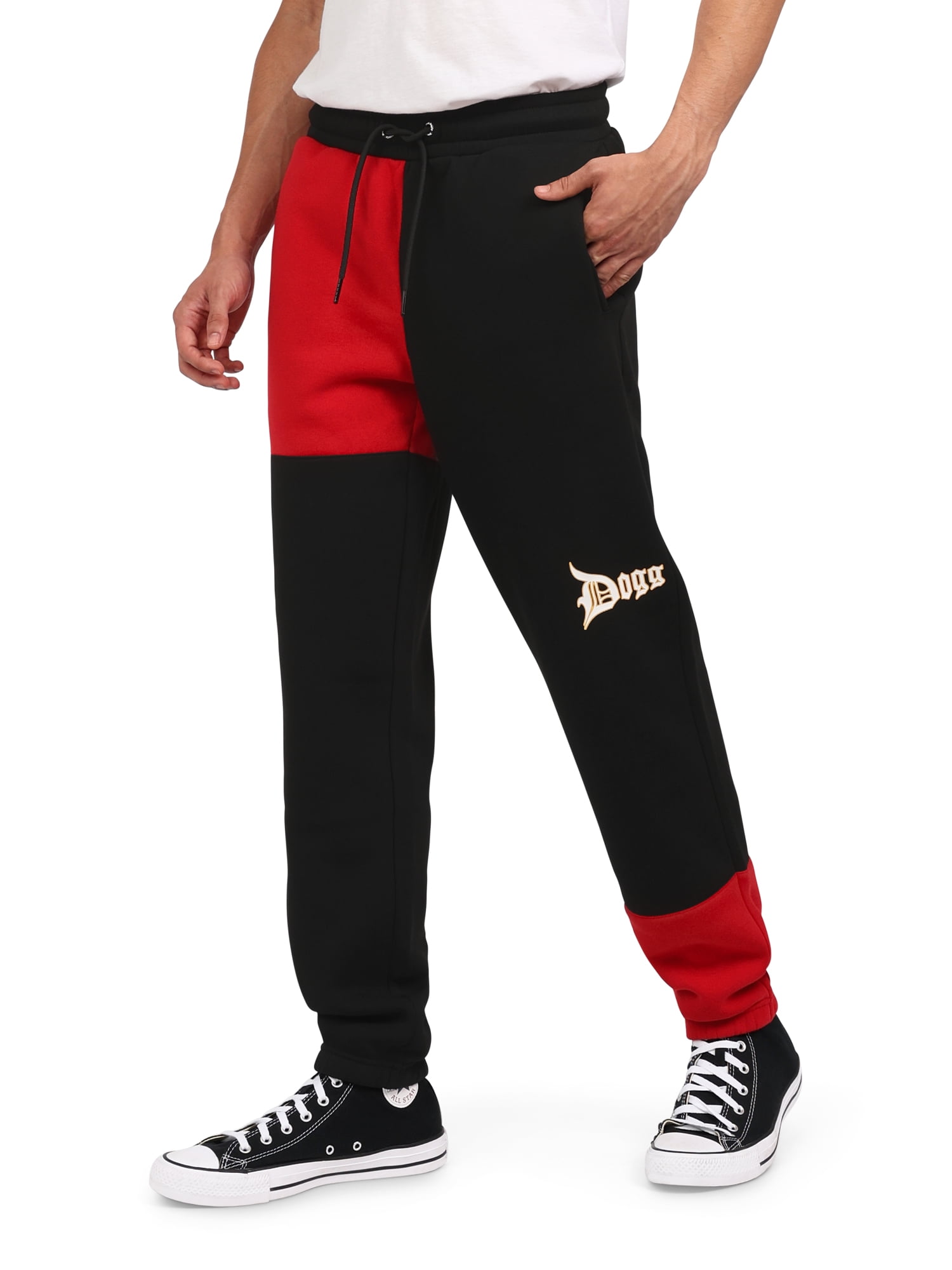 Dogg Supply Men's Colorblock Joggers, XS-3XL, Sweatpants, Patchwork ...