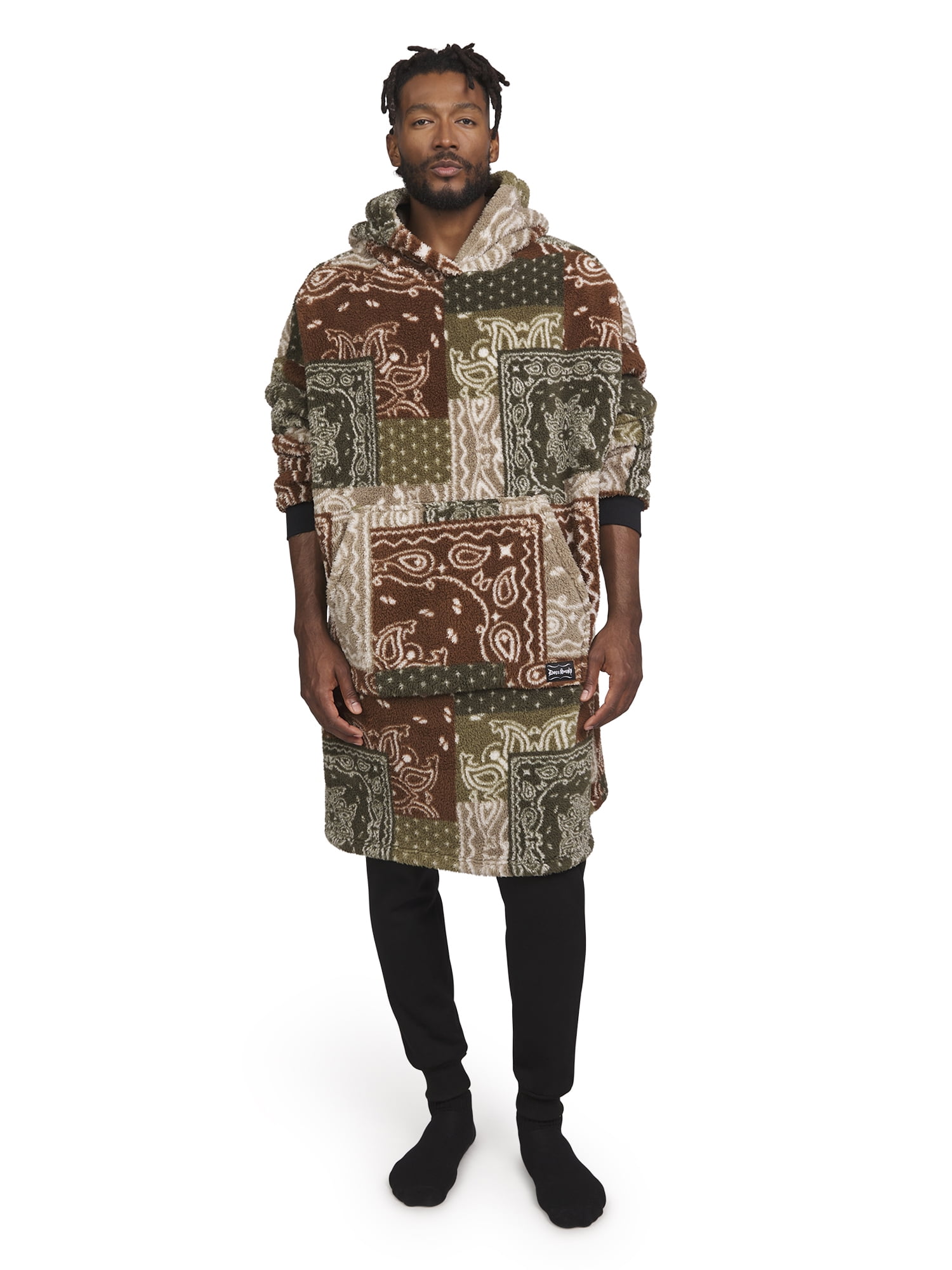 Dogg Supply by Snoop Dogg Men's Original Oversized Wearable Blanket with Kangaroo Pocket ...