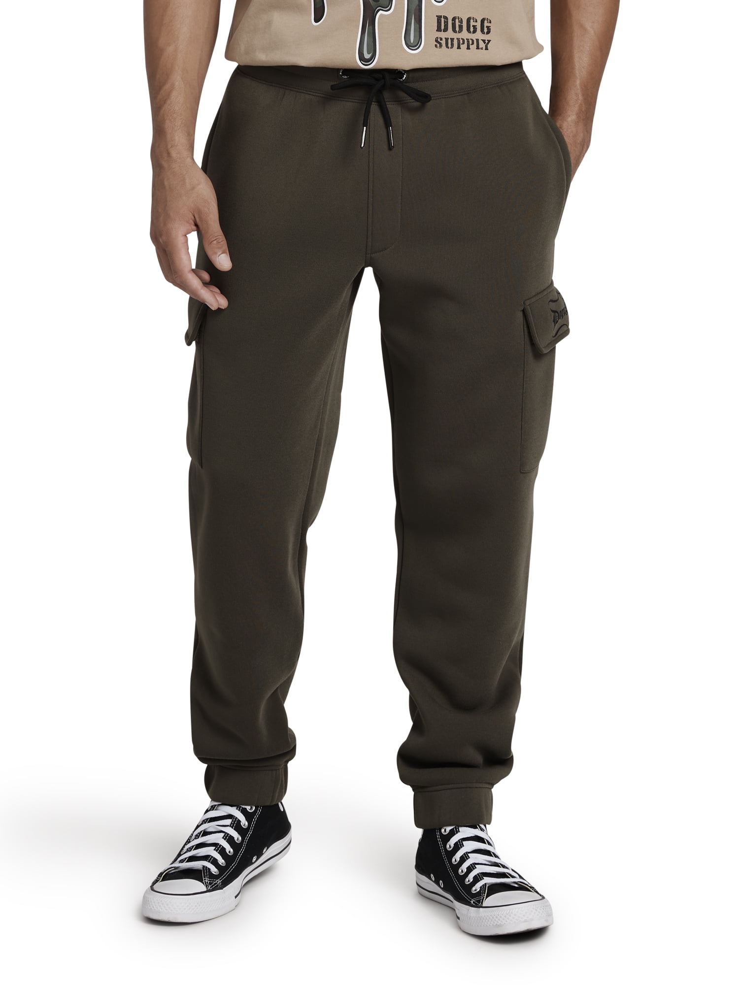 Dogg Supply Men's Knit Cargo Jogger Pants - Baggy, Soft, Sizes XS-3XL ...