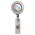 Doggie Chew Toys Bone Rope Tennis Ball Pattern Retractable Reel Chrome ...