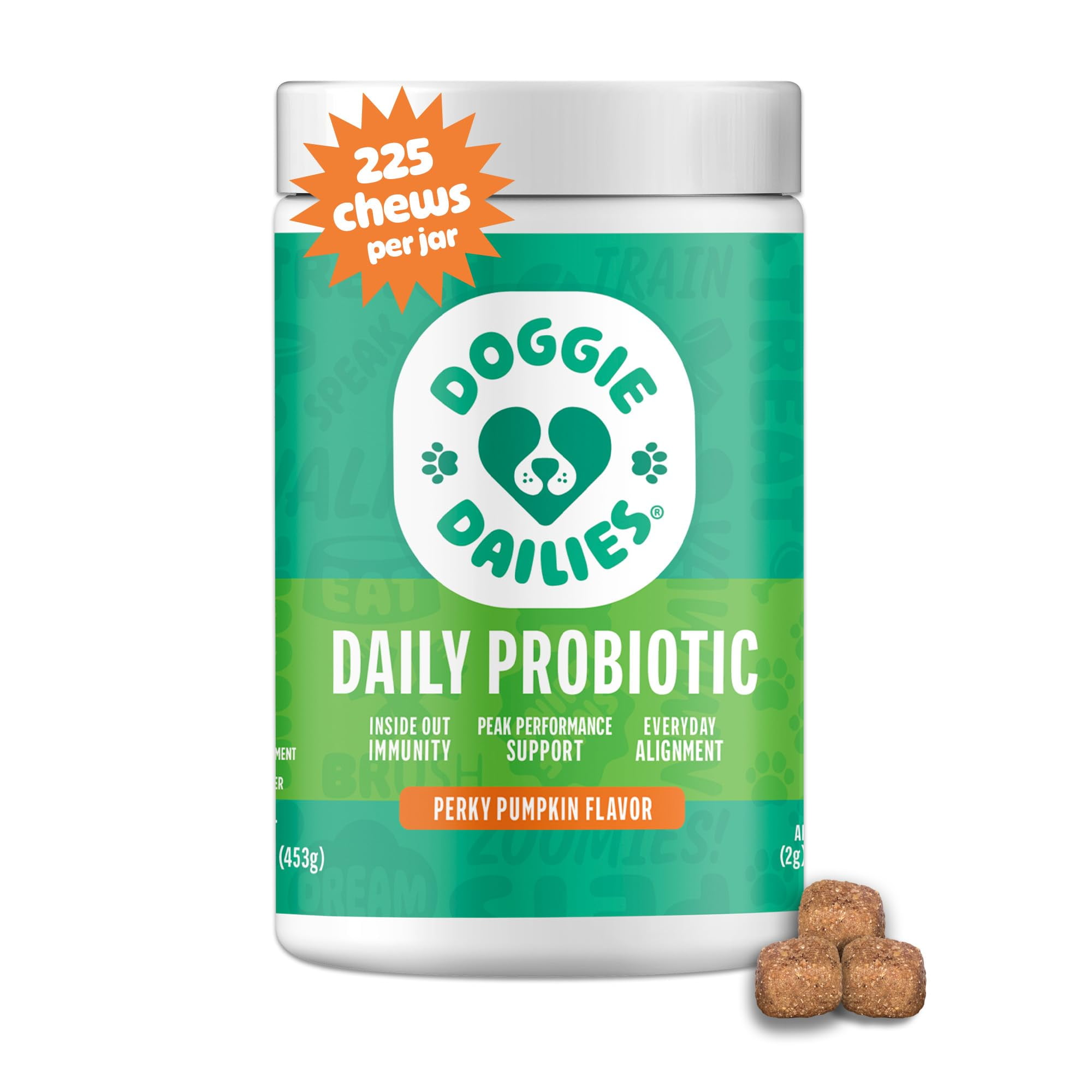 Doggie Dailies Probiotics for Dogs, 225 Soft Chews, Advanced Dog ...