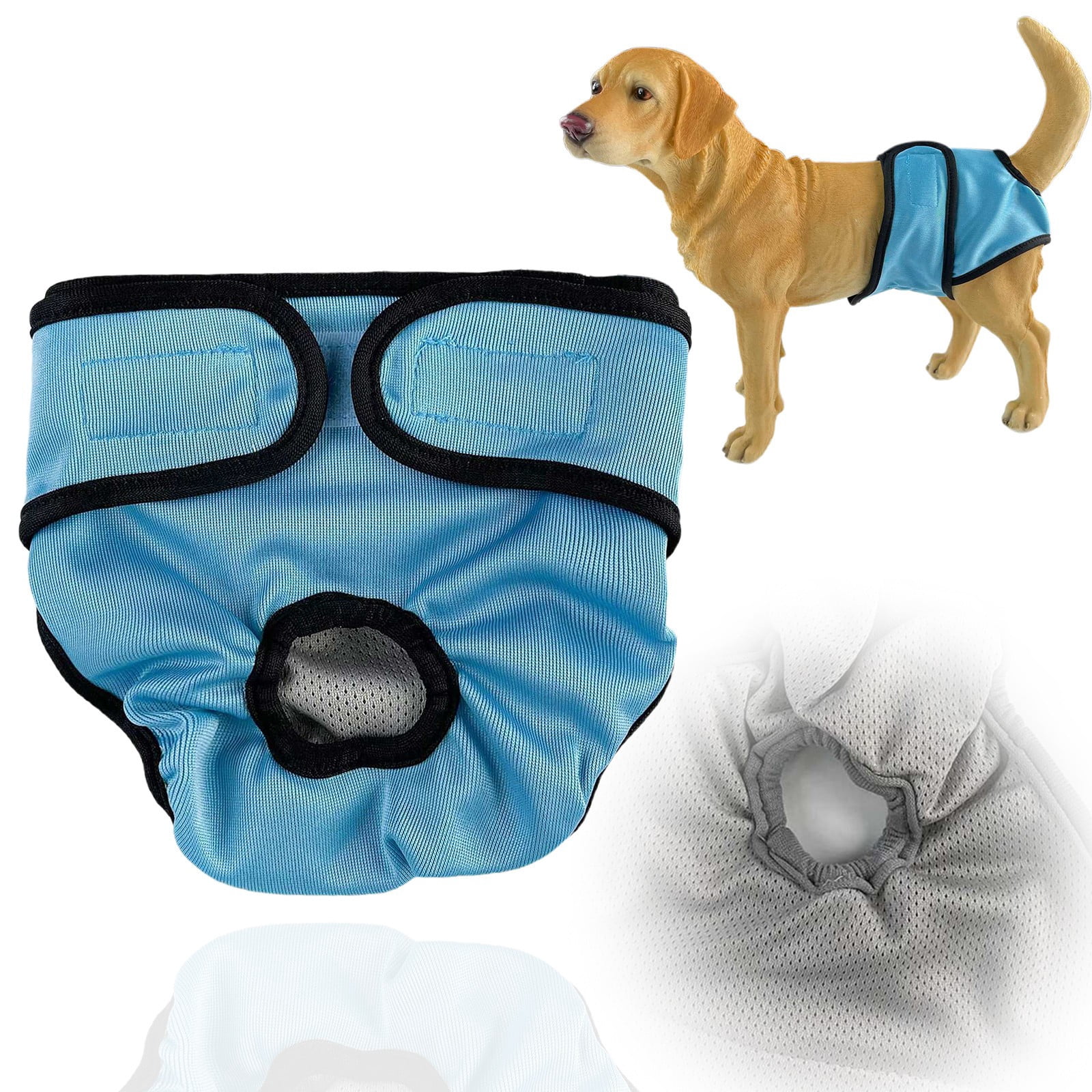 Doggie Diapers for Female Dogs, Cat Waterproof Leak Proof Washable ...