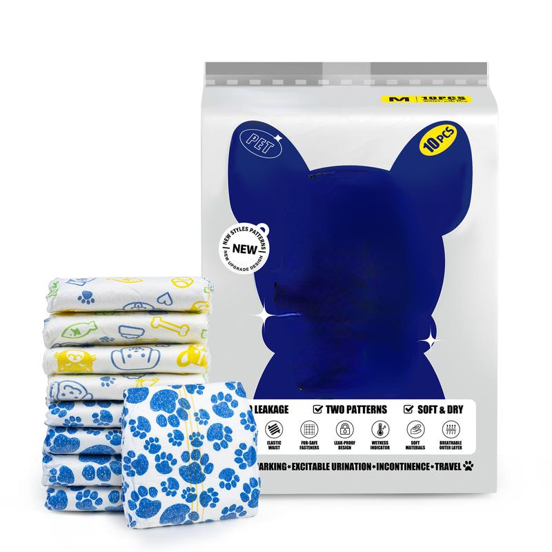 Doggie Diapers Wetness Indicator Leak-Proof Dog Belly Wraps, Rapid-Dry ...