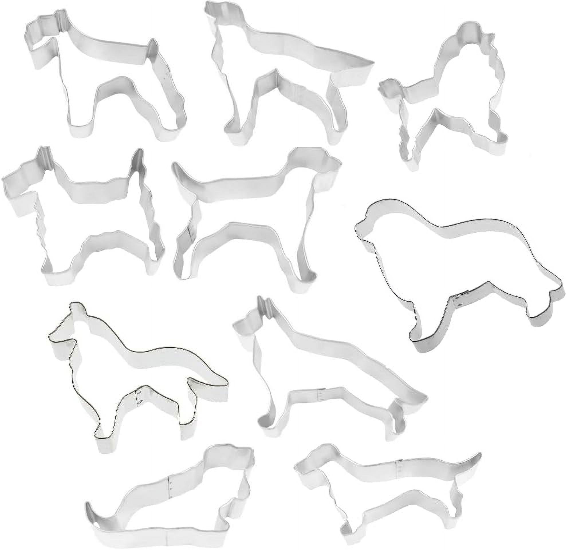 Doggie Dog 10 Piece Set from - Schnauzer Dog, Scottie Dog, Collie Dog ...