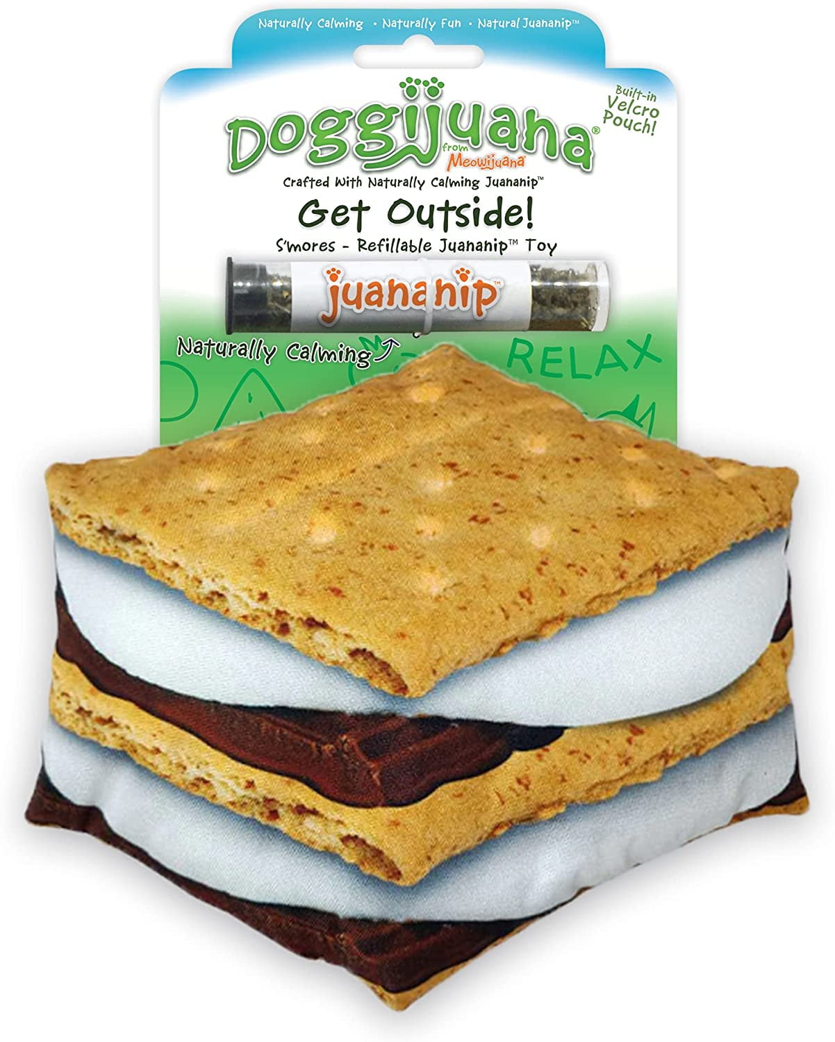 Doggijuana S'mores Refillable Dog Toy And Treat With Naturally Calming ... Doggijuana S'mores Refillable Dog Toy And Treat With Naturally Calming ...